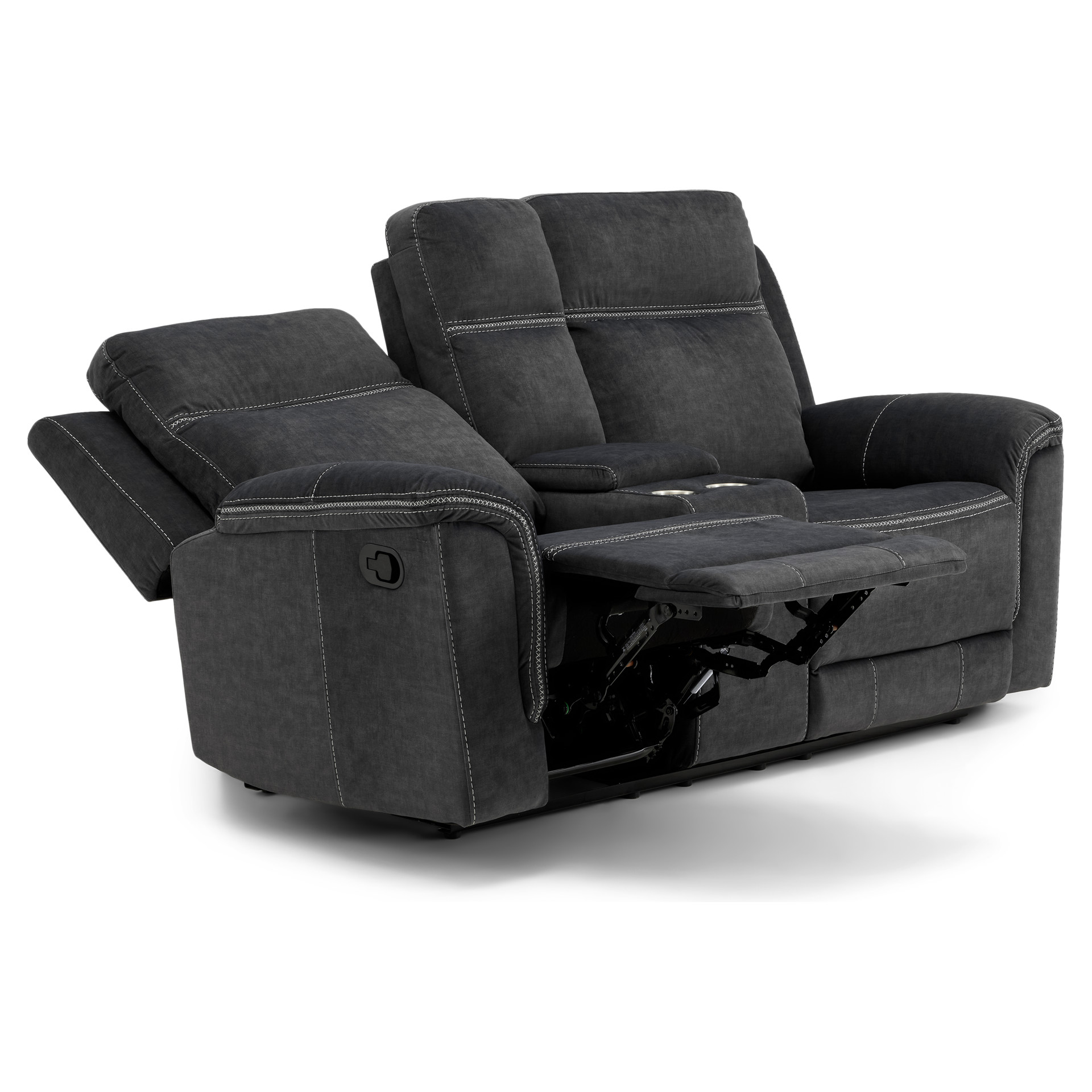 Causeuse inclinable avec console porte-gobelets intégrée - Woody ...