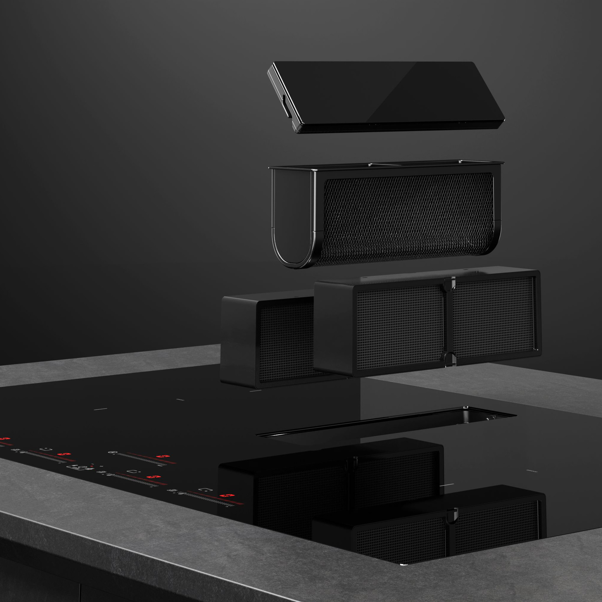 Plaque à induction 30 po avec ventilation Elica ENF430BL | Tanguay