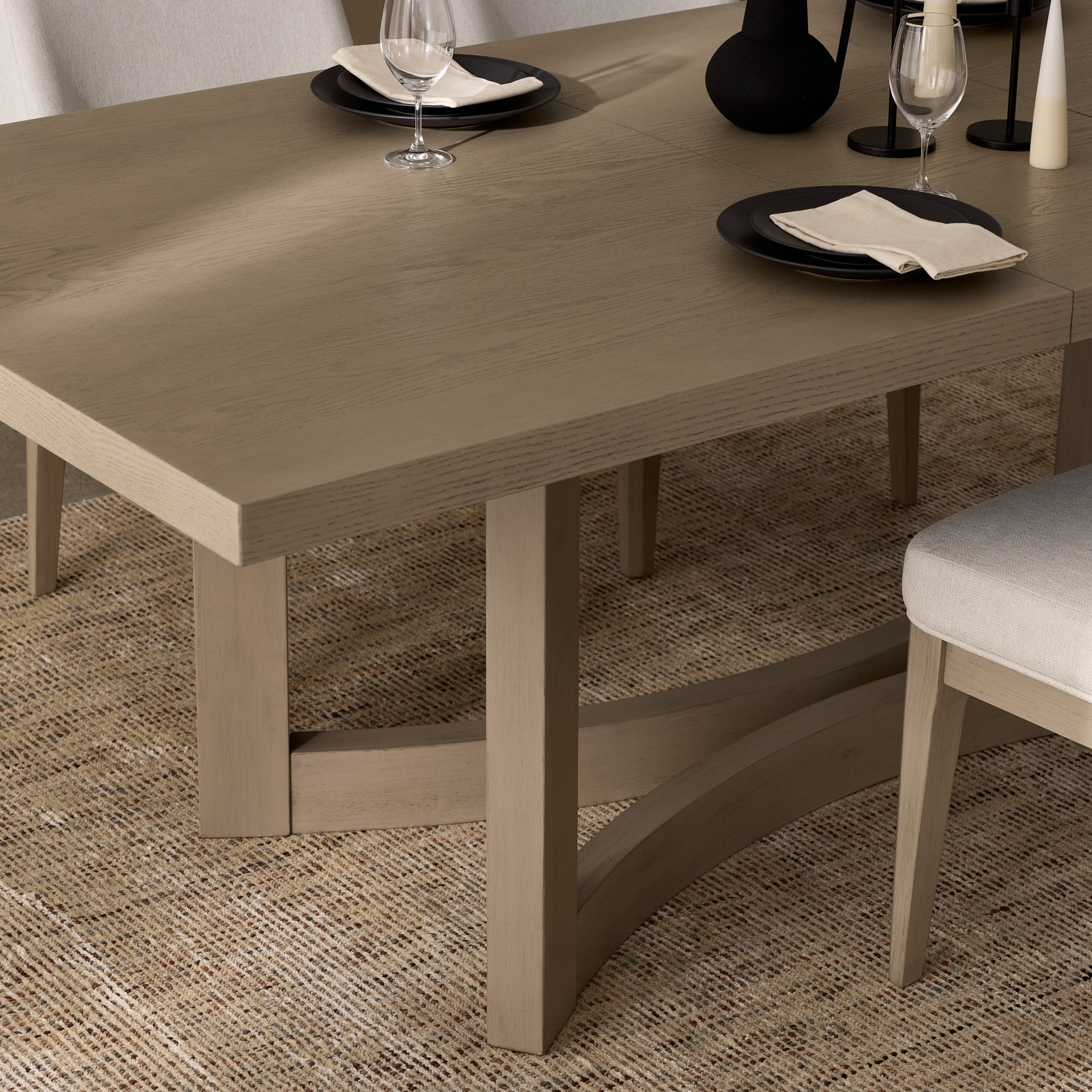 Elma Dining Table with Integrated Extension Elements D-9990-7DT | Tanguay