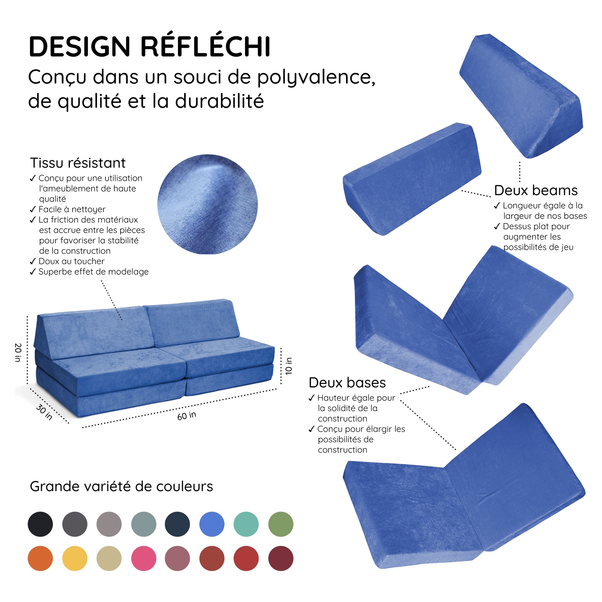 The Coconut Play Couch Go Coconut 10011 | Tanguay