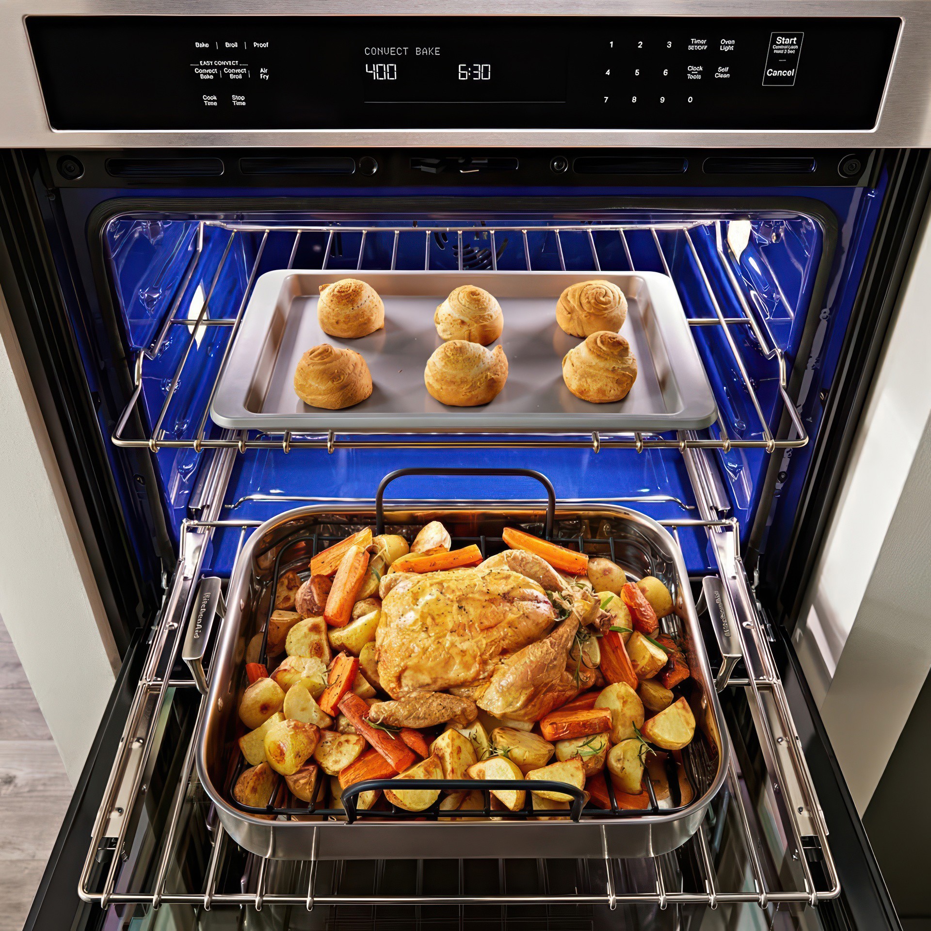 30" Combination Microwave Wall Oven with Air Fry Mode KitchenAid ...