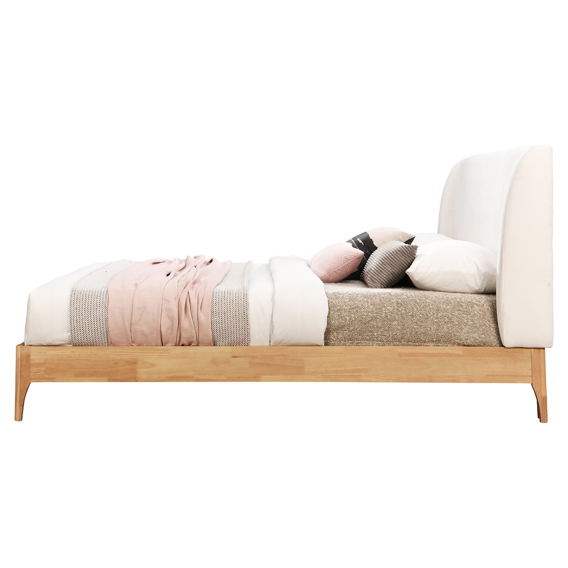 Lit complet Ventura - Grand Meridian Furniture VENTURACREAM-Q | Tanguay