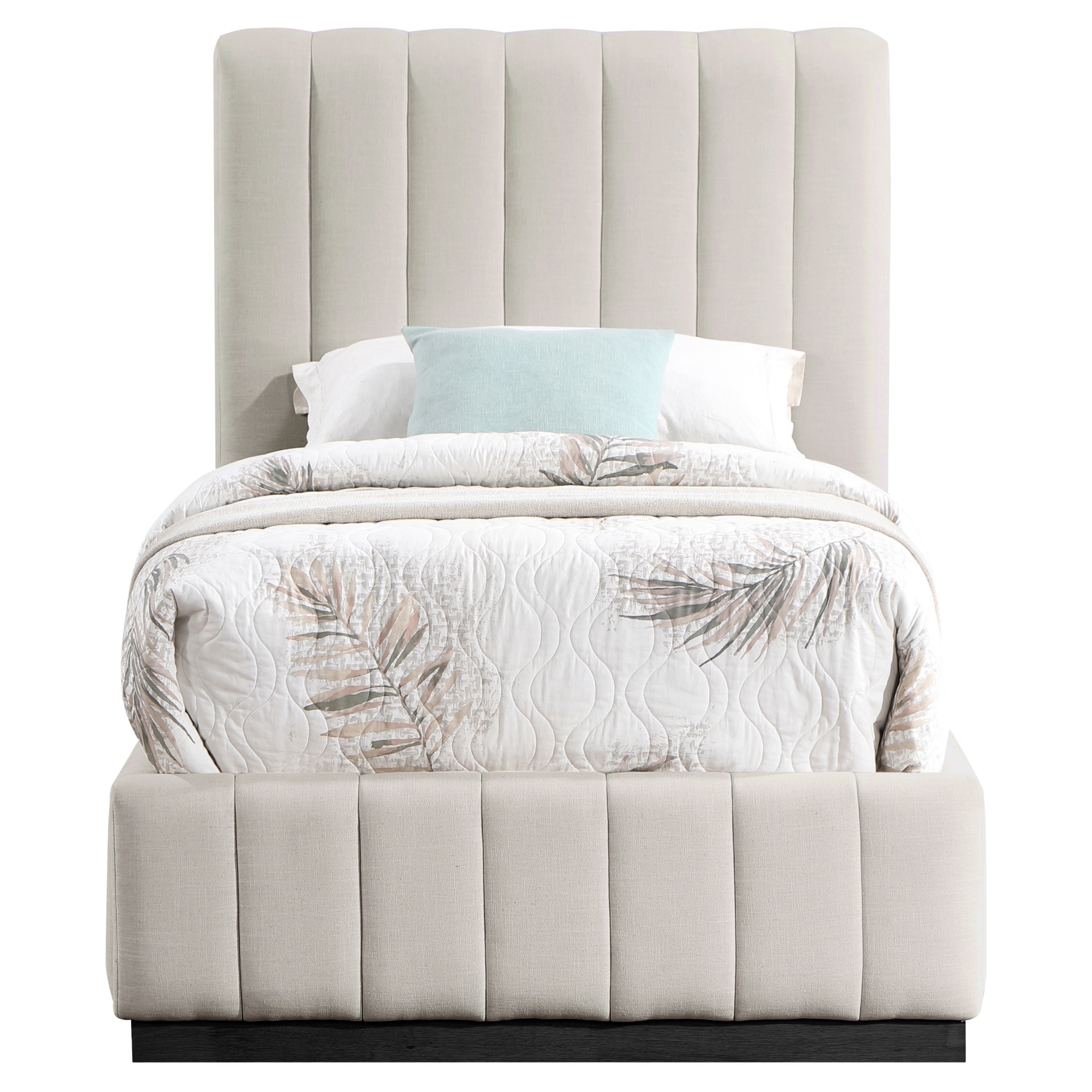 Lit complet Simple Meridian Furniture LUCIABEIGE-T | Tanguay