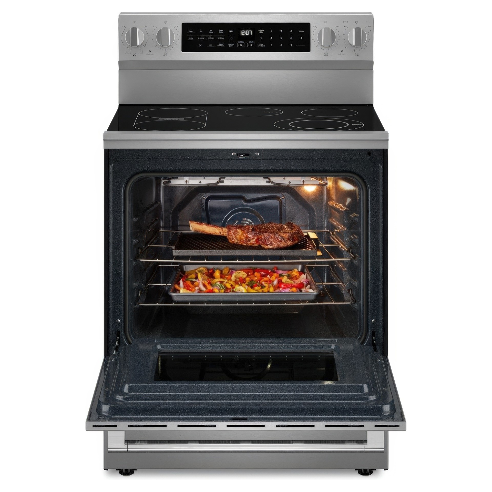 30" Self-Cleaning Range with Convection and Air Fry Maytag YMFES8030RZ ...