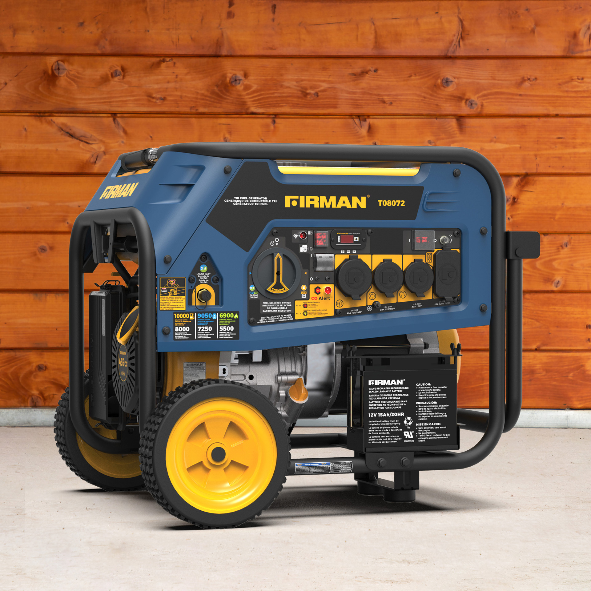 Génératrice portative tricarburant 10 000W Firman T08072 | Tanguay