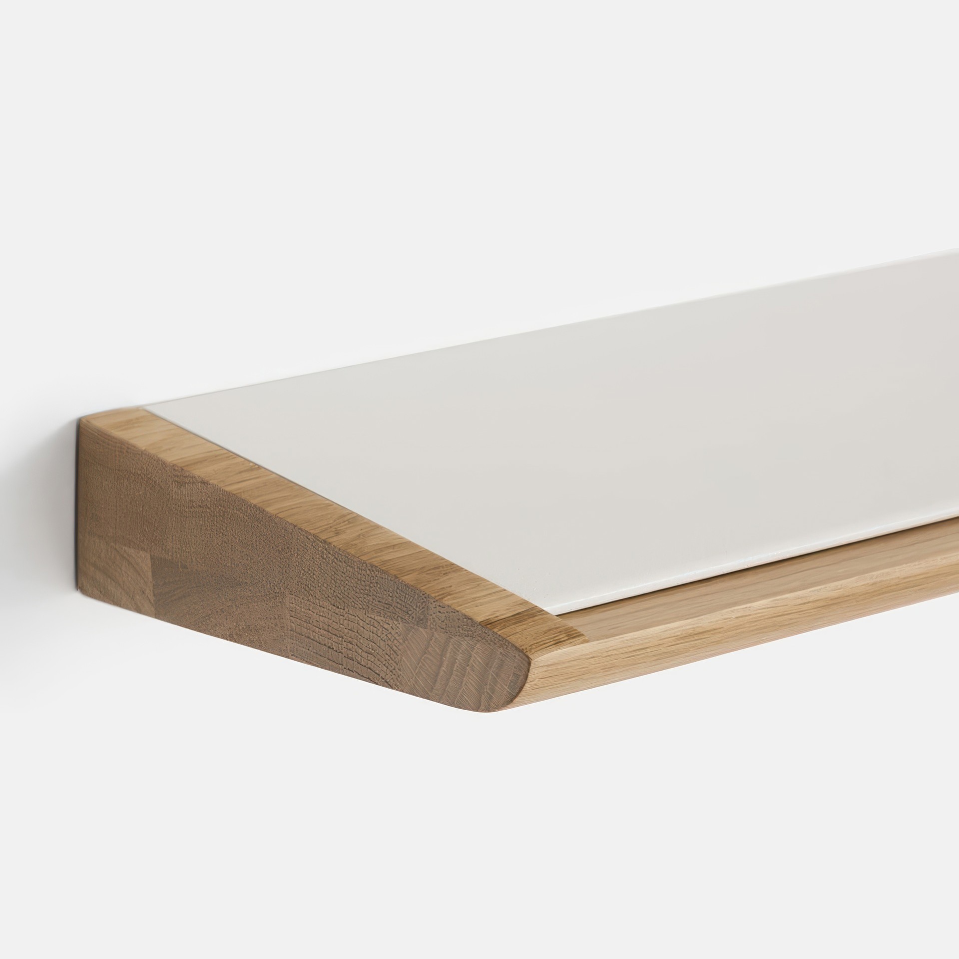 Tablette murale chêne blanc/blanc Ergonofis KIT-WS-V01-32-WHT-OAK | Tanguay