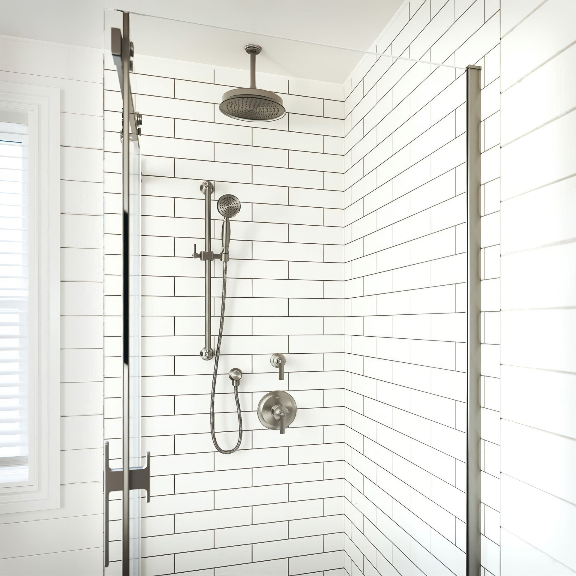 Système de douche Rustik T/P Aquatonik avec sélecteur 2 voies et bras ...