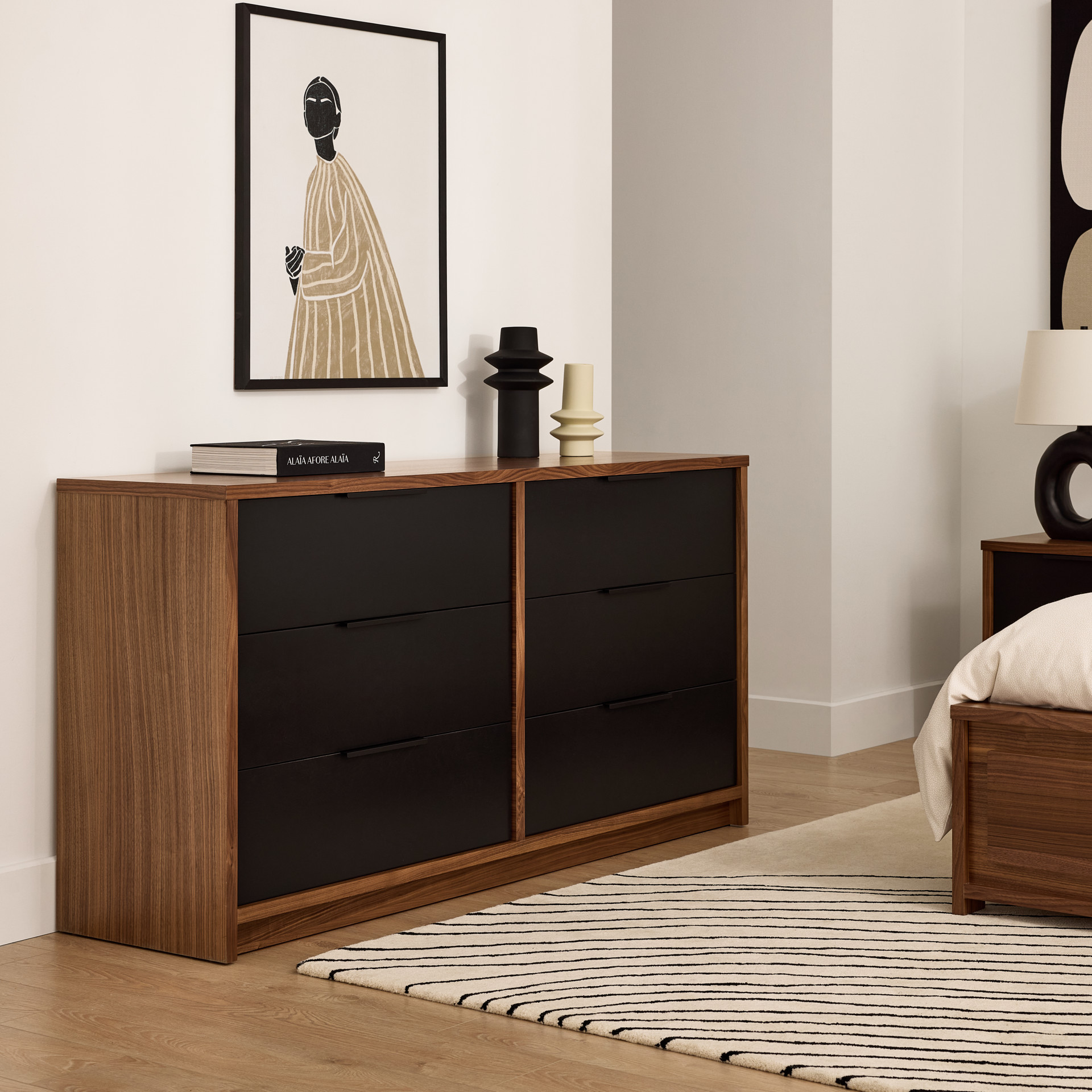 Commode double 6 tiroirs Industrie Villageois 4592 | Tanguay