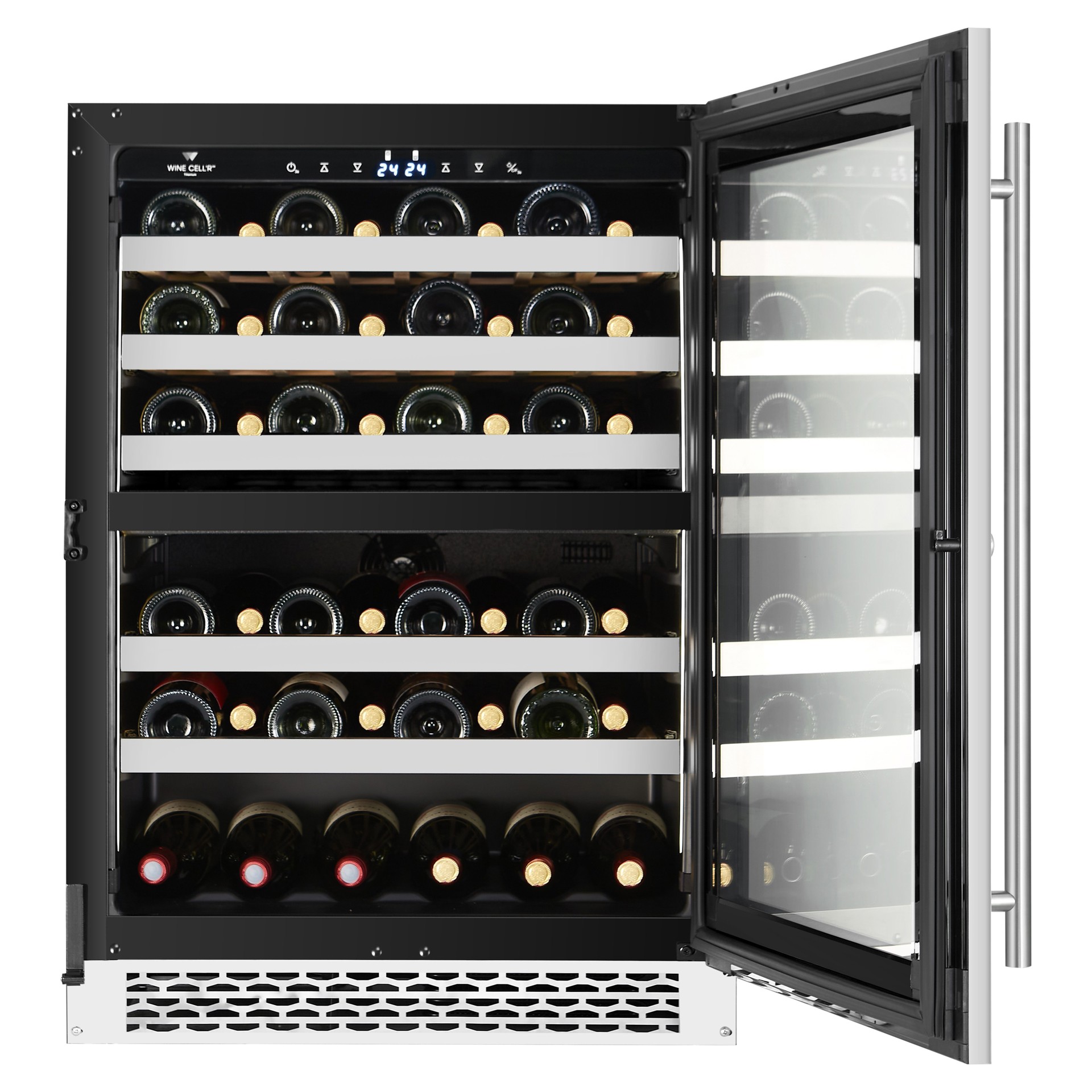 Cellier encastrable Titanium 24 po pour 46 bouteilles Wine Cell'R ...