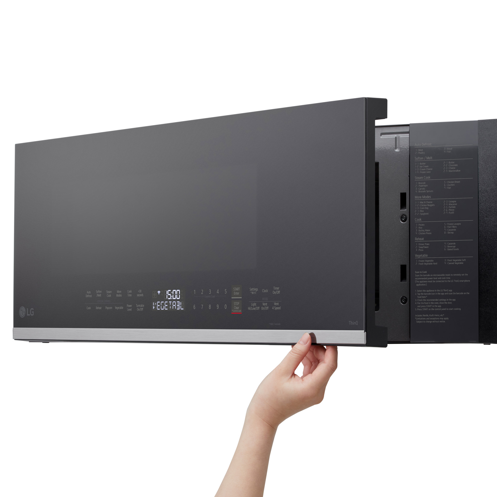 Four à micro-ondes à hotte 1.3 pi3 - 1000W LG MVEF1337F | Tanguay