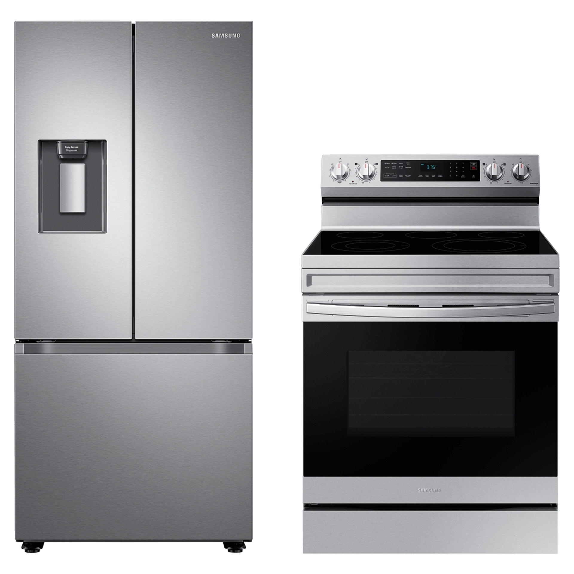 Ensemble réfrigérateur et cuisinière Samsung *NE63A6511SS/RF22A4221SR ...