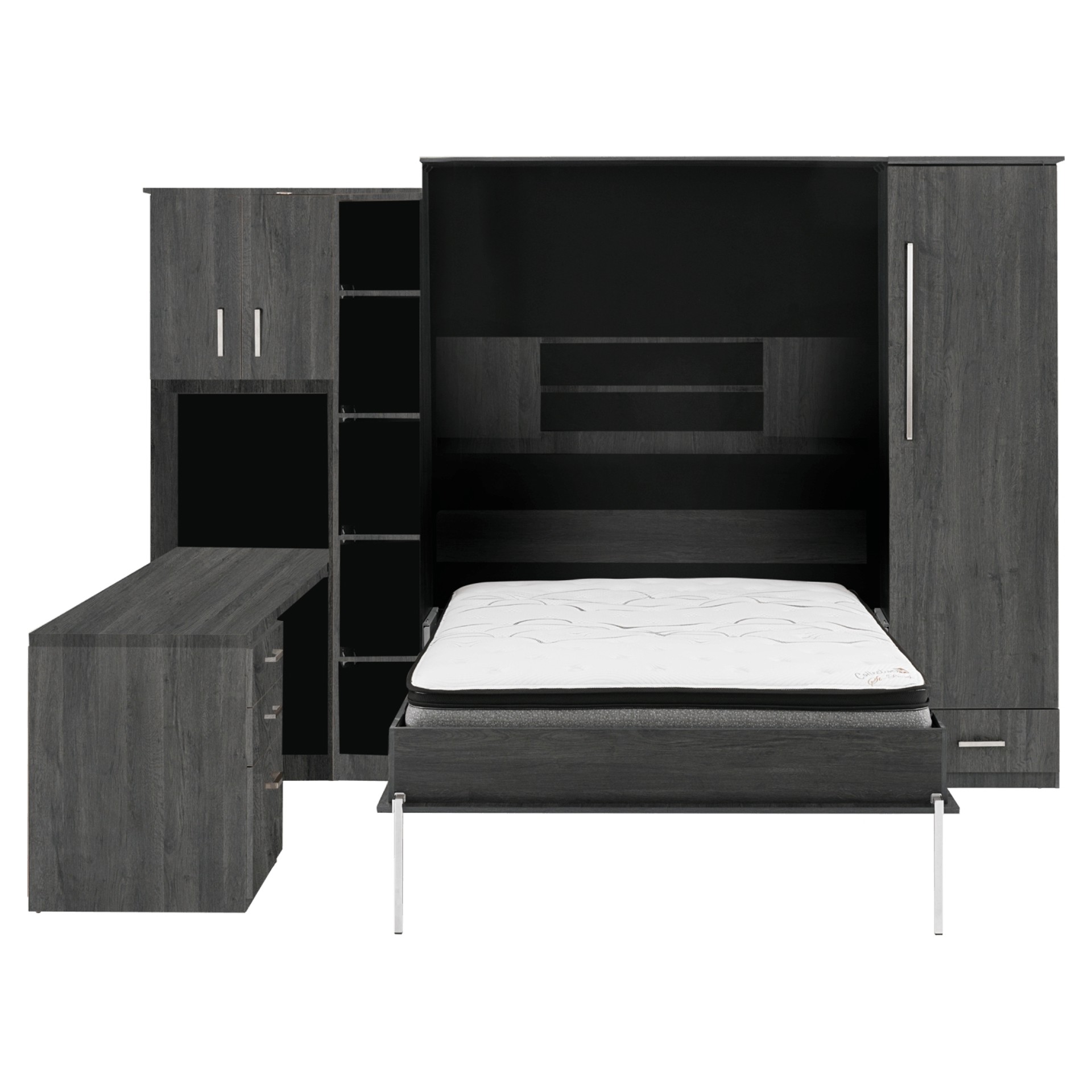 Lit escamotable Simple avec bureau et tête de lit EK Design *BT-20S/L ...