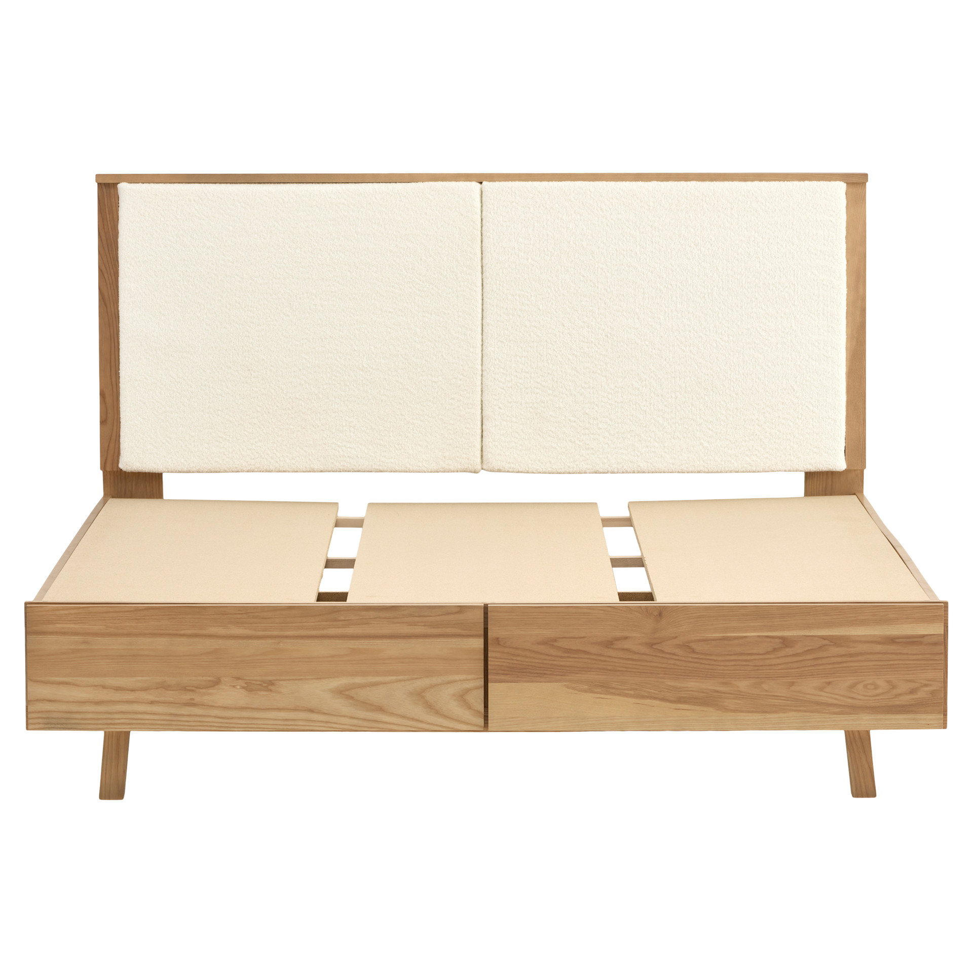 Lit plateforme Zenith avec rangement - Très grand 2 places Arboit ...