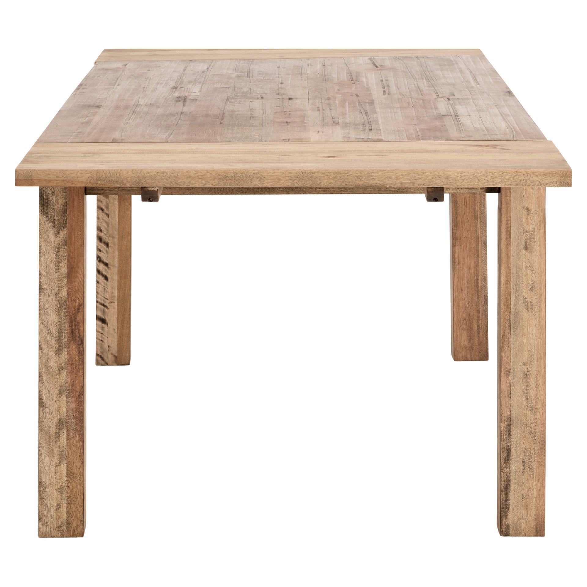 Table à manger en bois massif avec ensemble de 2 rallonges Tomali *T ...