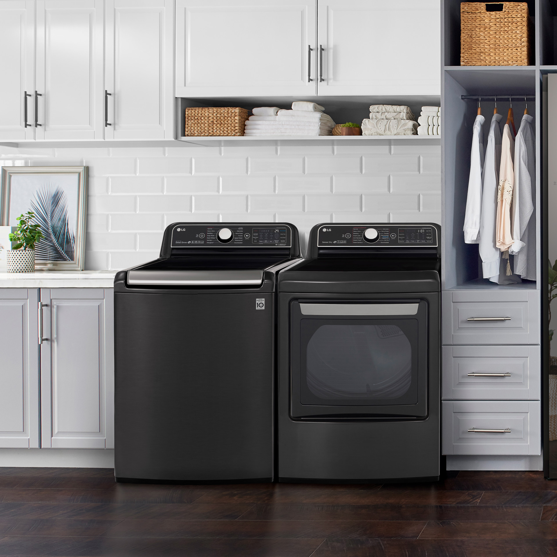 Smart Front Load Washer & Dryer Set with Turbosteam LG *WT7900HBA ...