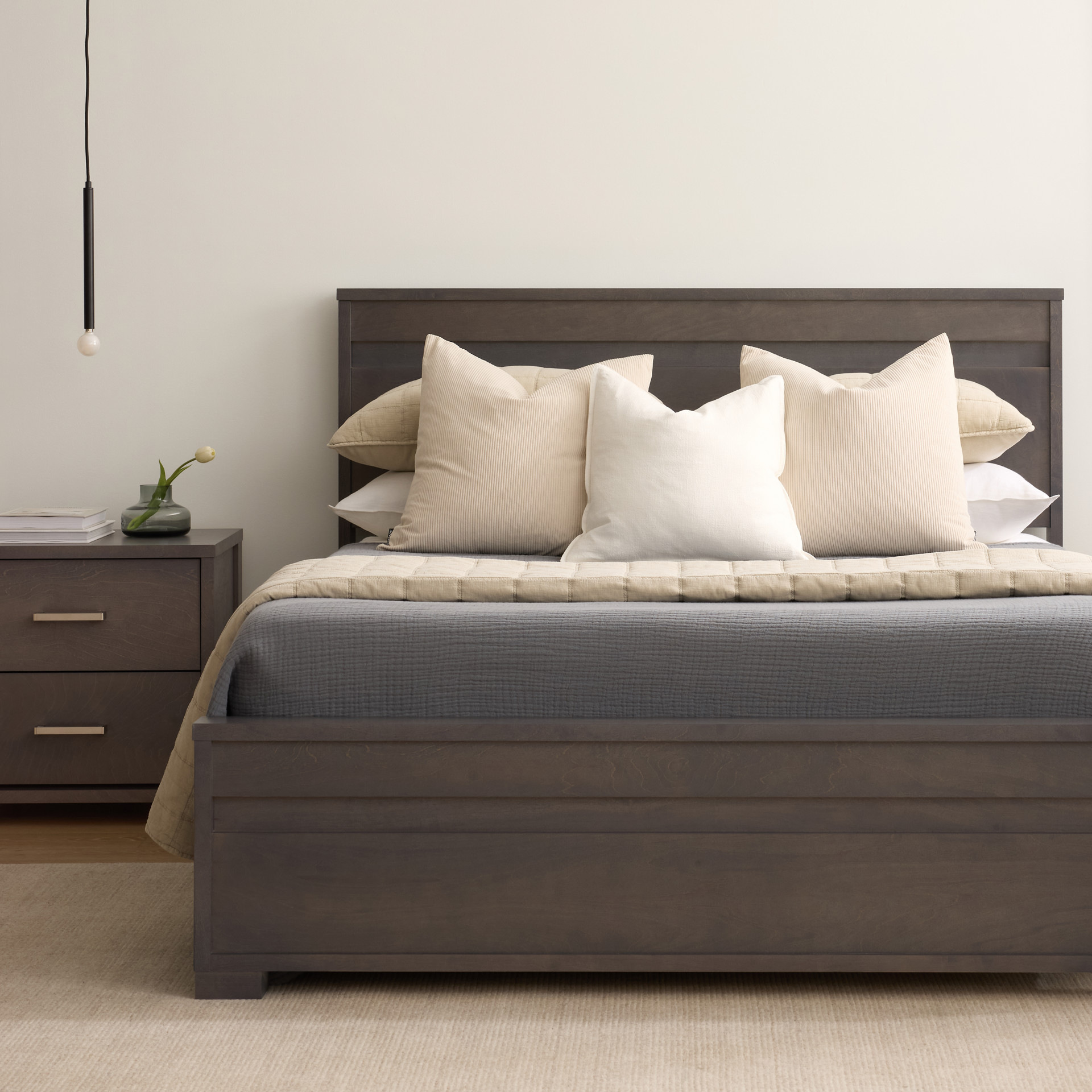 Lit classique série 3200 cendre - Double Industrie Villageois *3200D ...