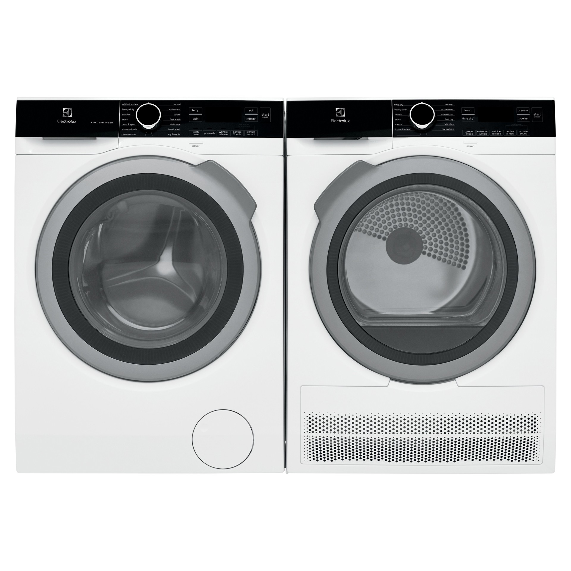 Laveuse vapeur à chargement frontal de 2.8 pi³ et sécheuse électrique ...