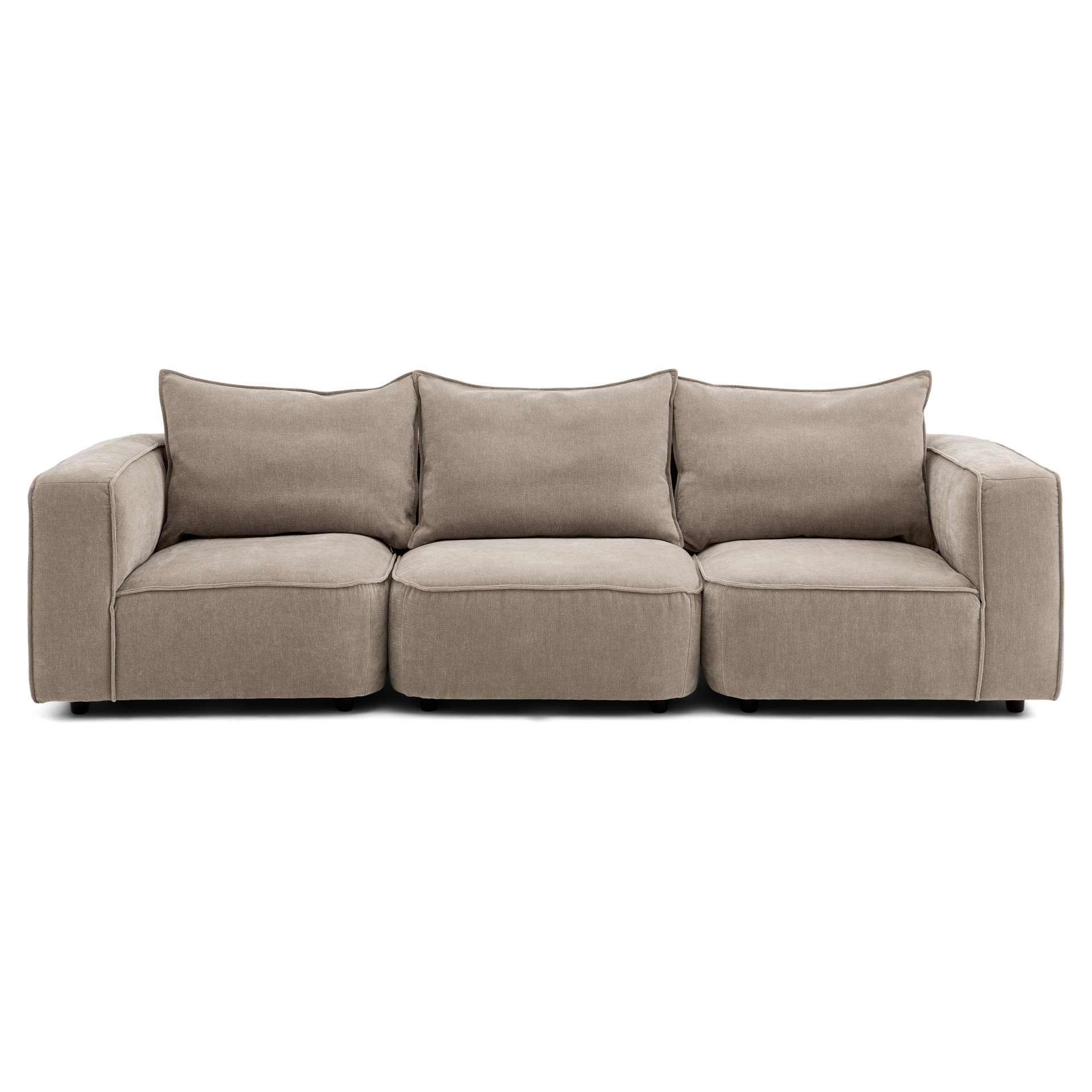 2762 Modular Collection 3-pc Fabric Modular Sofa Kuka home *2762H-SOFA ...