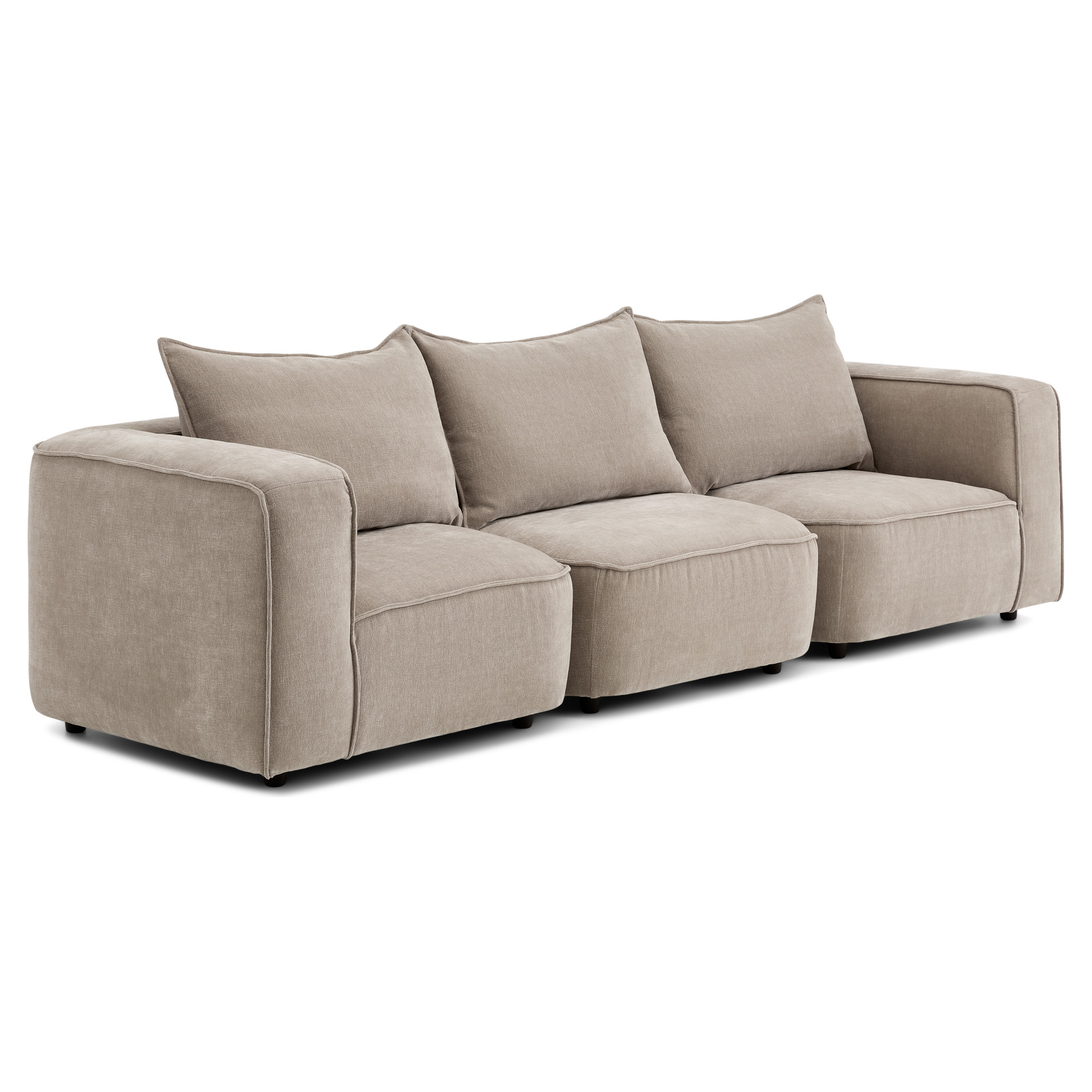 Sofa modulaire en tissu 3 pièces Kuka home *2762H-SOFA | Tanguay