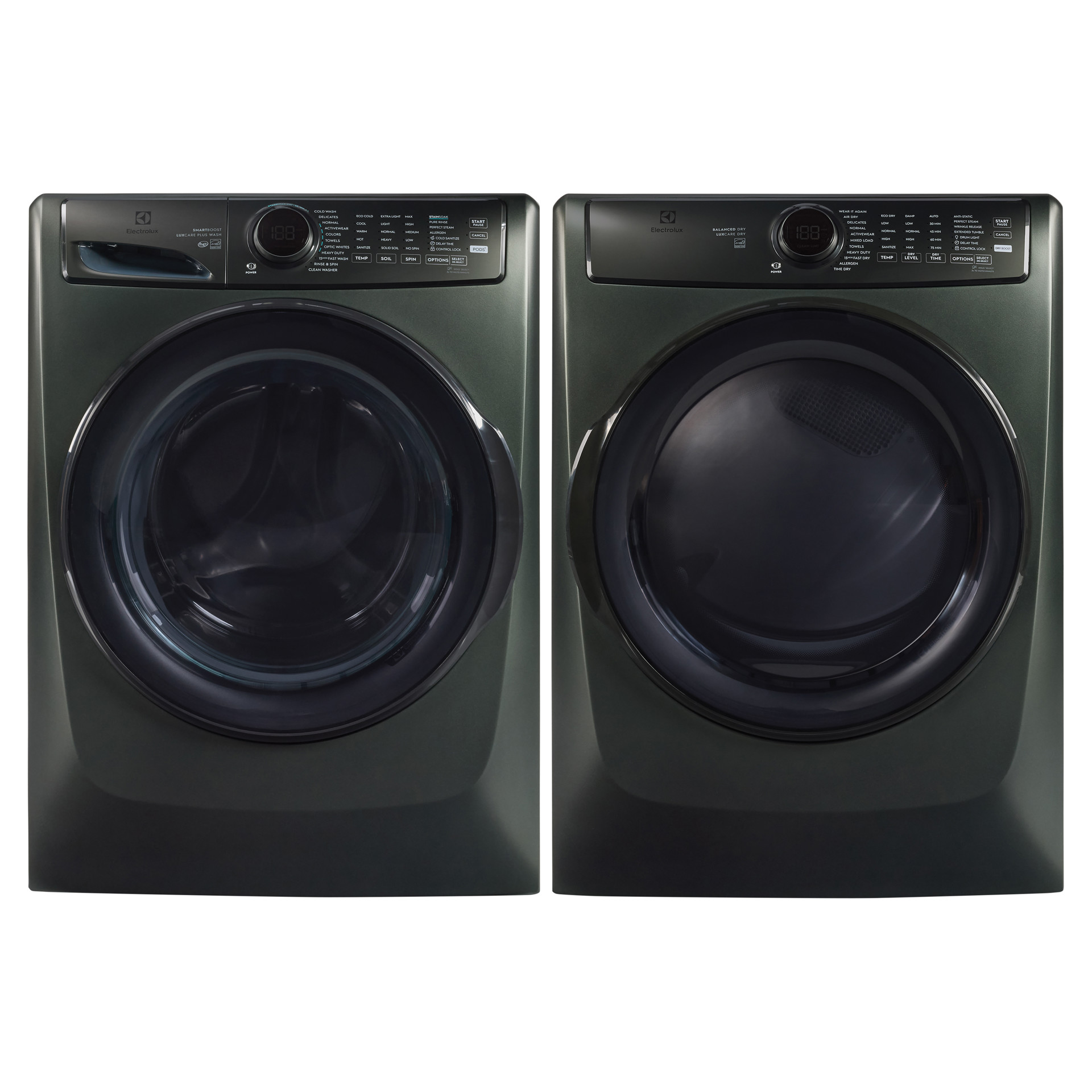 Laveuse à chargement frontal de 5.2 pi³ et sécheuse électrique de 8.0 ...