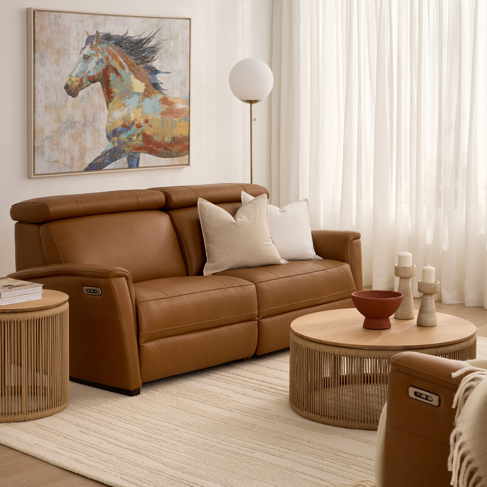 Sofa condo inclinable motorisé série 1000 Via *1000/17E-18E | Tanguay