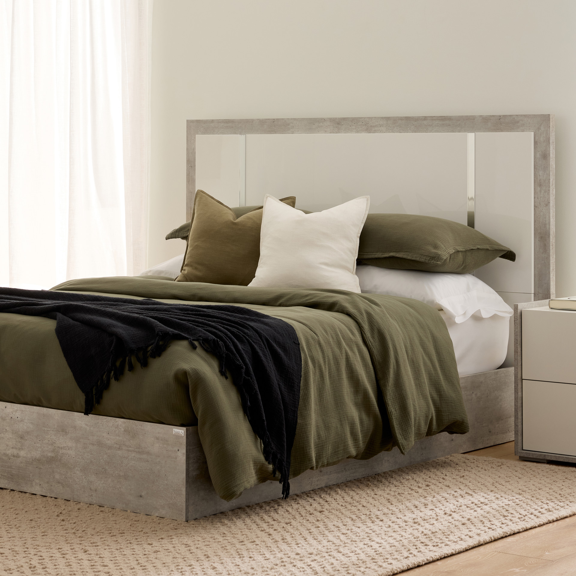 Base de lit avec tête Treviso - Grand Mazin *TREVISOQ-LIT | Tanguay