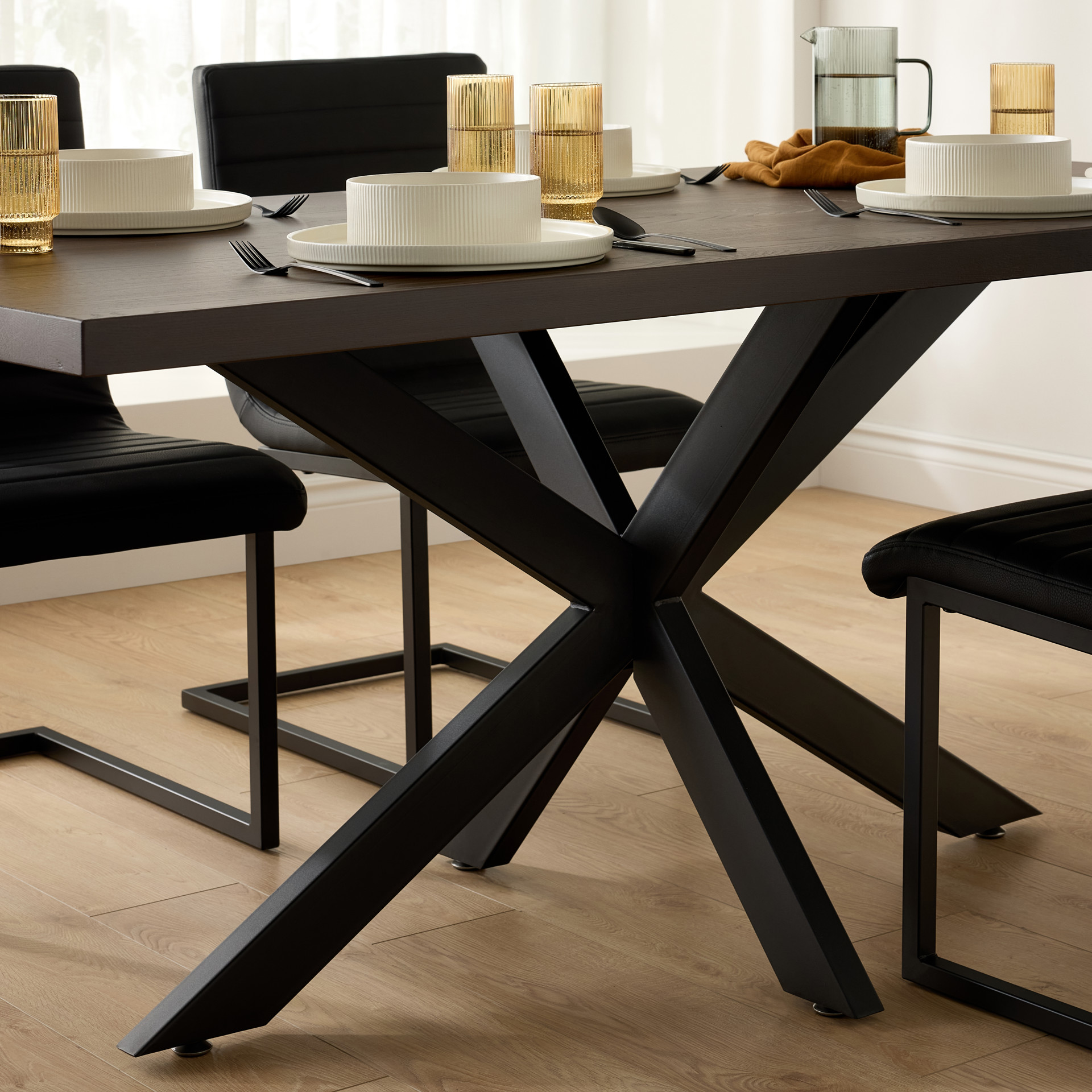 Lany 7-Piece Dining Room Set ELEVA *LANY/HD-8138-7MCX | Tanguay