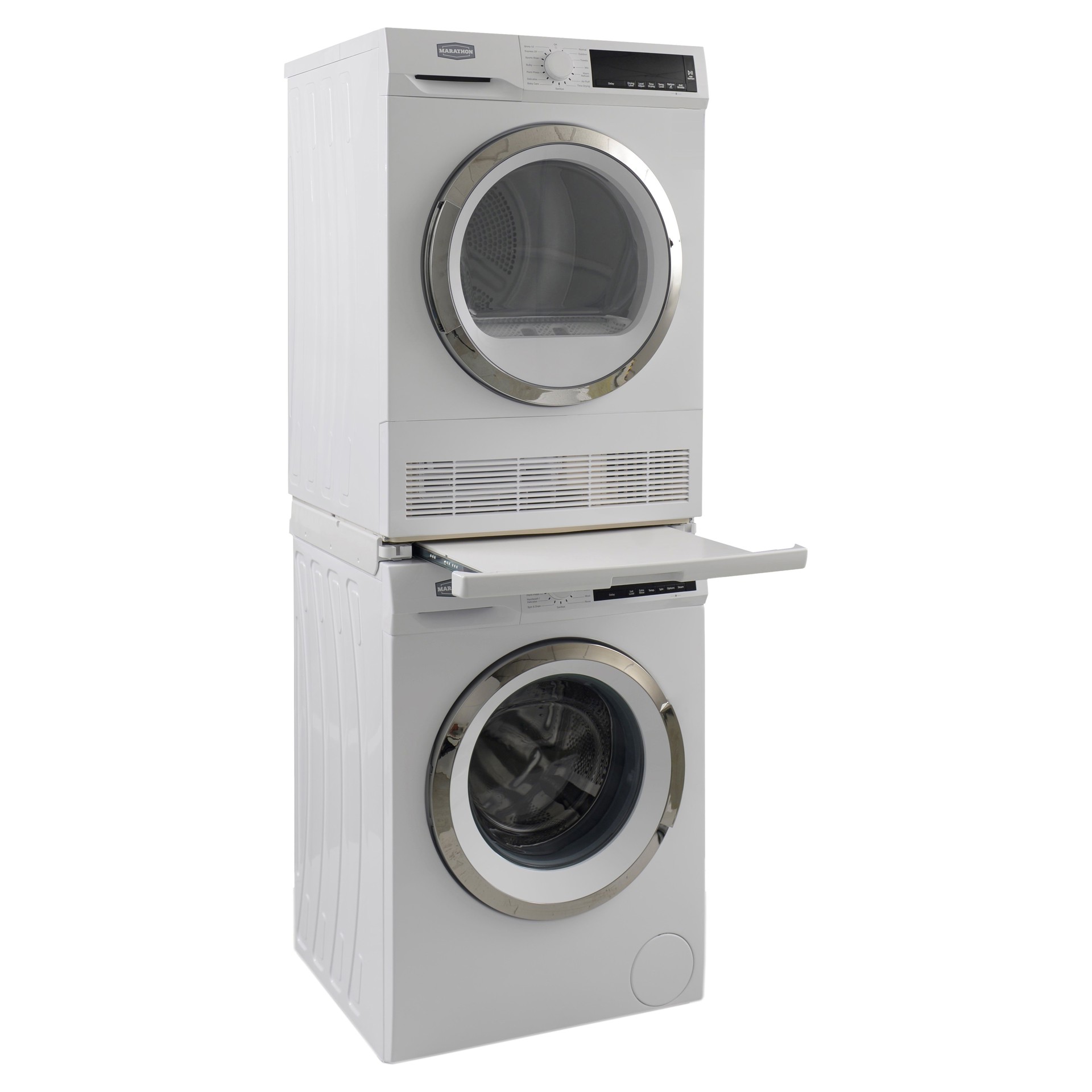 Front Load Washer and Dryer Set Marathon *MWM2214W/MVD420W | Tanguay