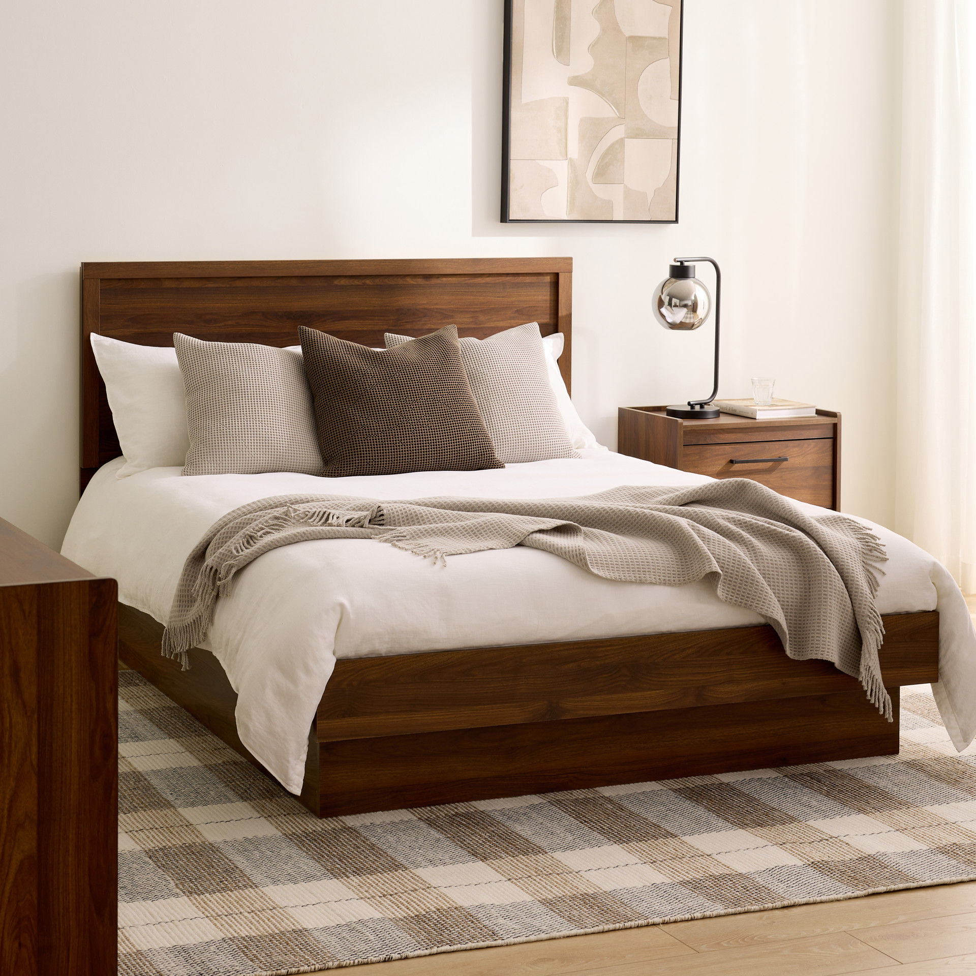 Base de lit avec tête fini noyer - Très grand Dynamic *734-K/LIT | Tanguay