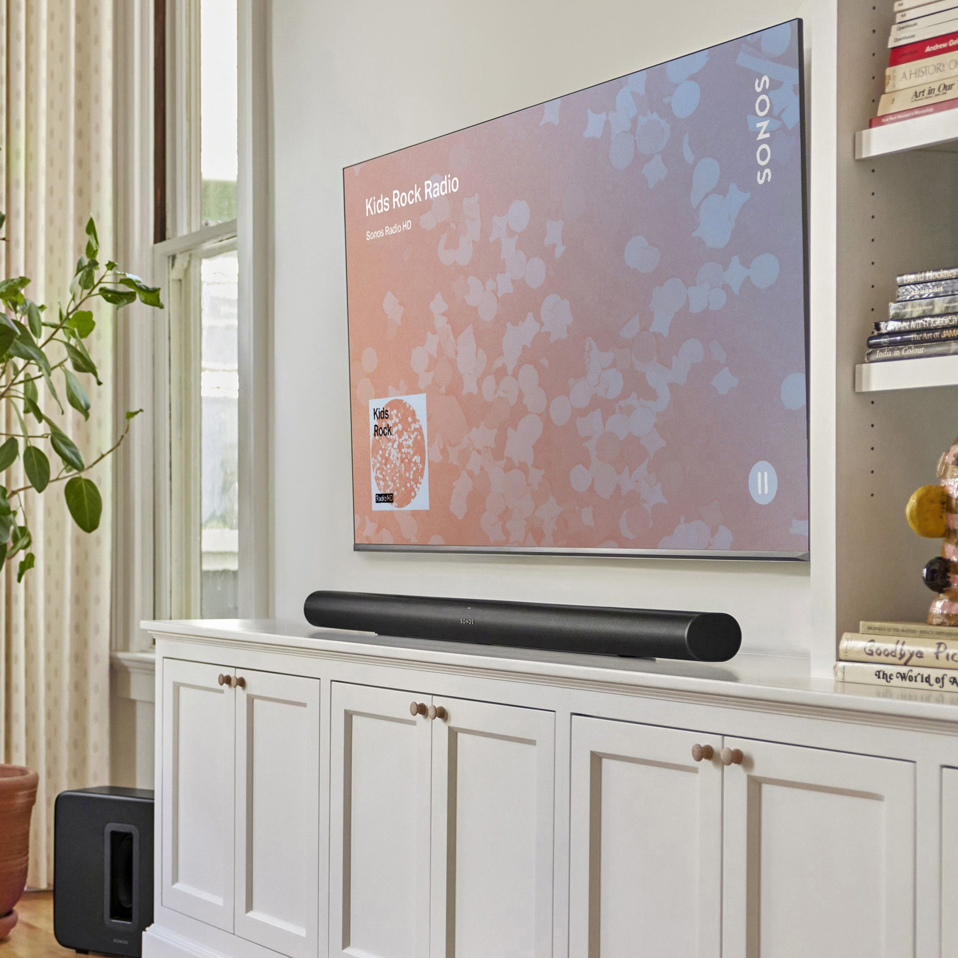 Ensemble barre de son Sonos Arc Ultra, caisson d'extrême grave Sub 4 et 2 haut-parleurs Era 300 ...