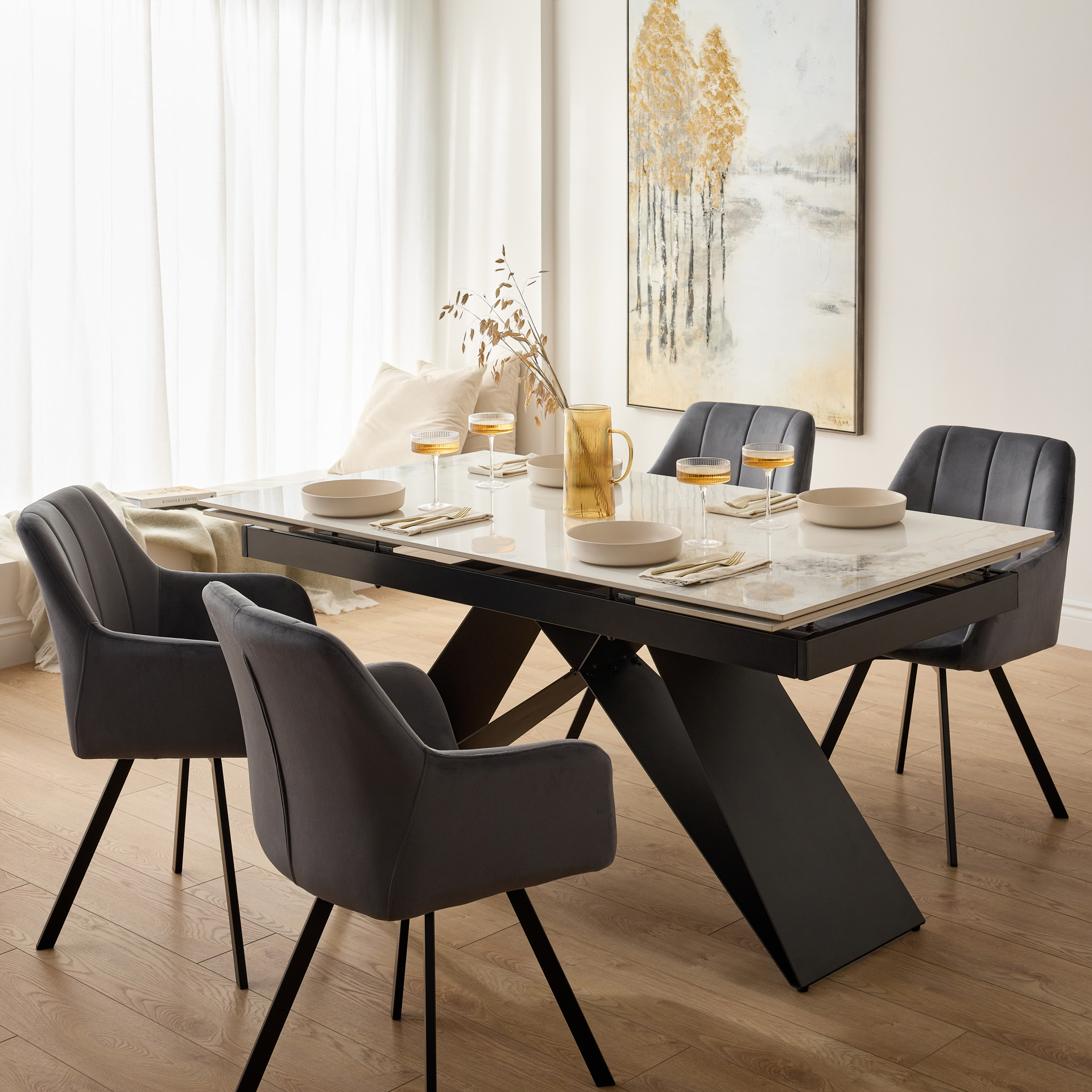 Series T-1545 5-Piece Dining Room Set International *T-1545/C-1412 ...