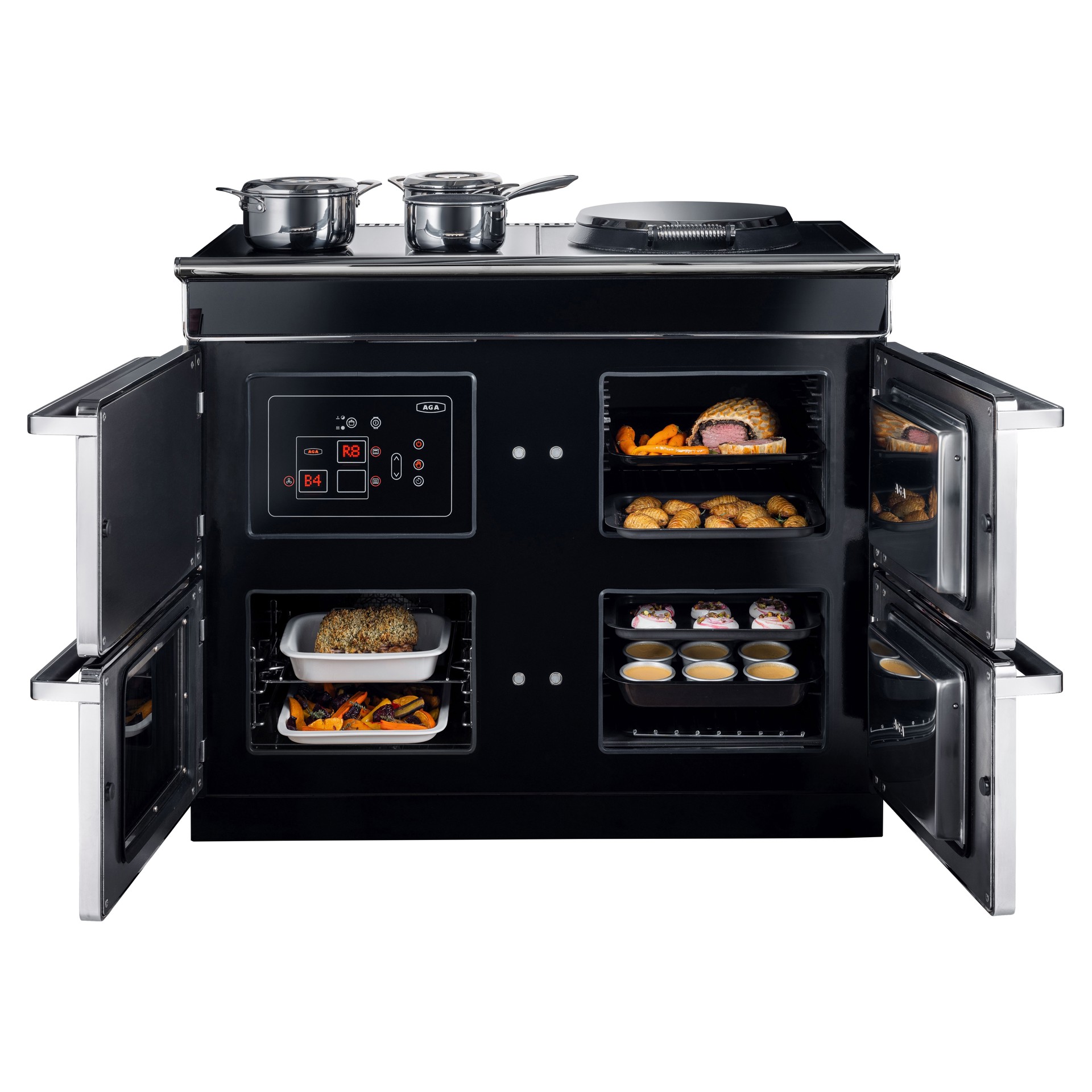 44" Induction and Convection Range with Triple Oven Aga AERA44INS | Tanguay