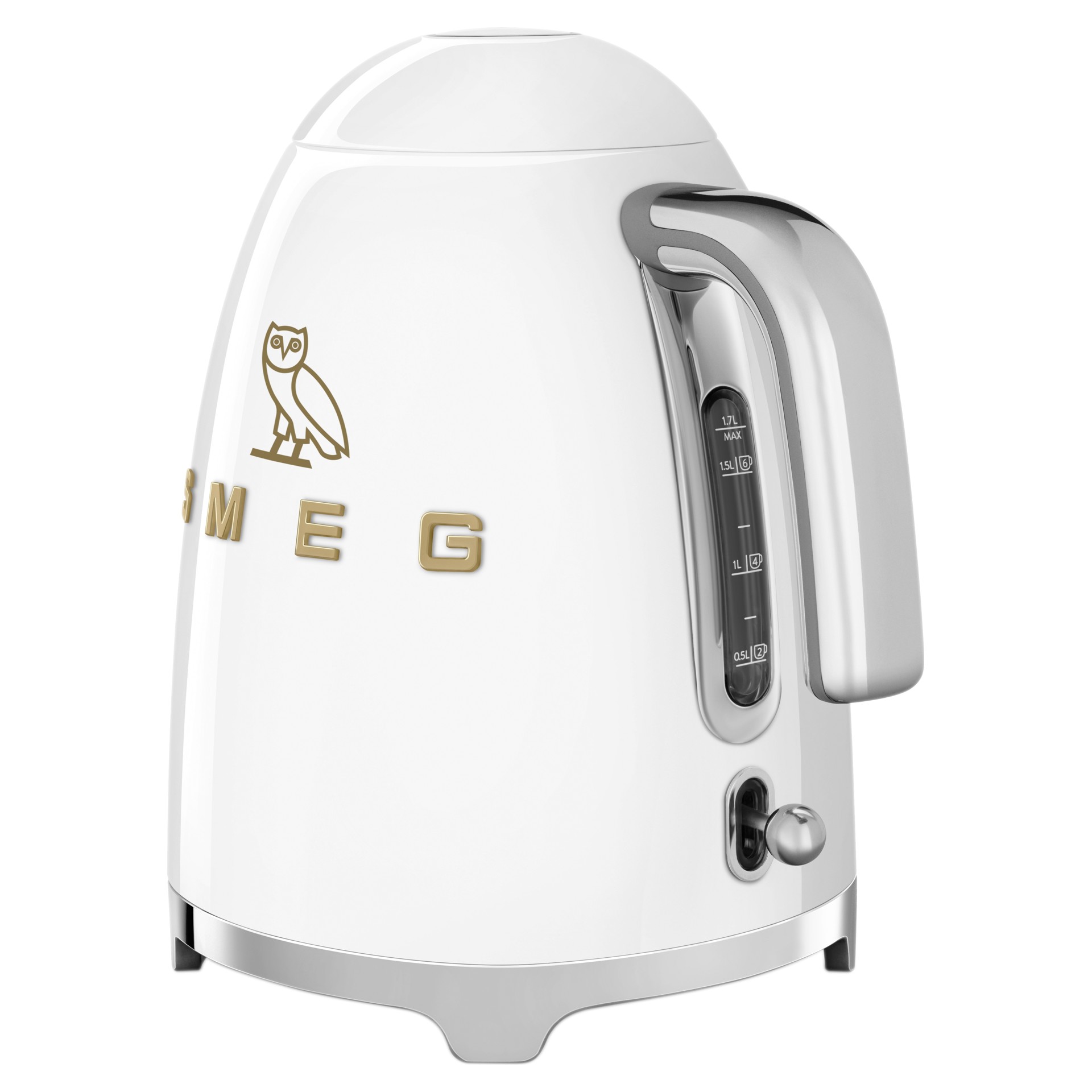 Bouilloire SMEG OVO 1.7 L sans fil - Blanche Smeg KLF03OVWUS | Tanguay