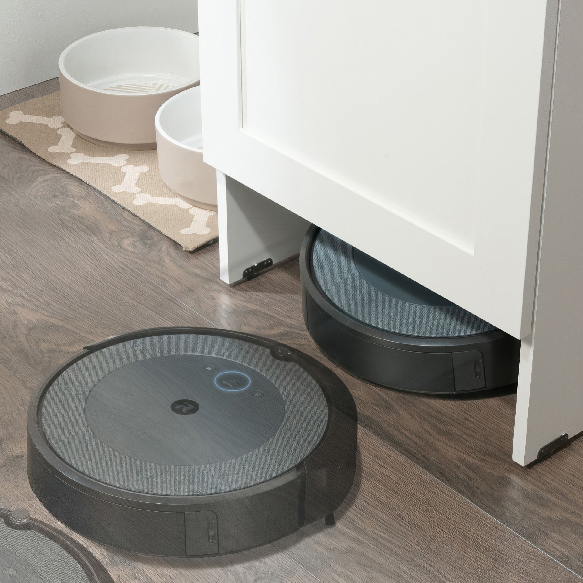 Armoire de rangement HomePlus pour aspirateur-robot Sauder 437397 | Tanguay