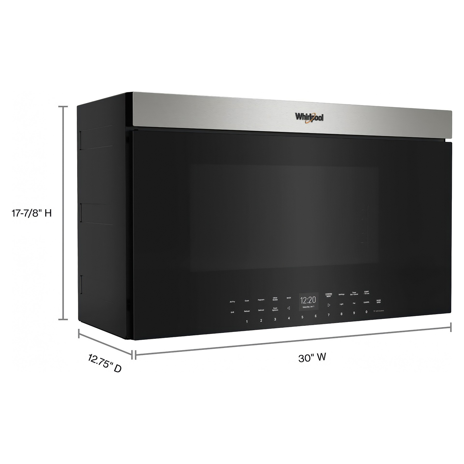 Four à micro-ondes encastré à hotte avec fonction Air Fry - 1400 W ...