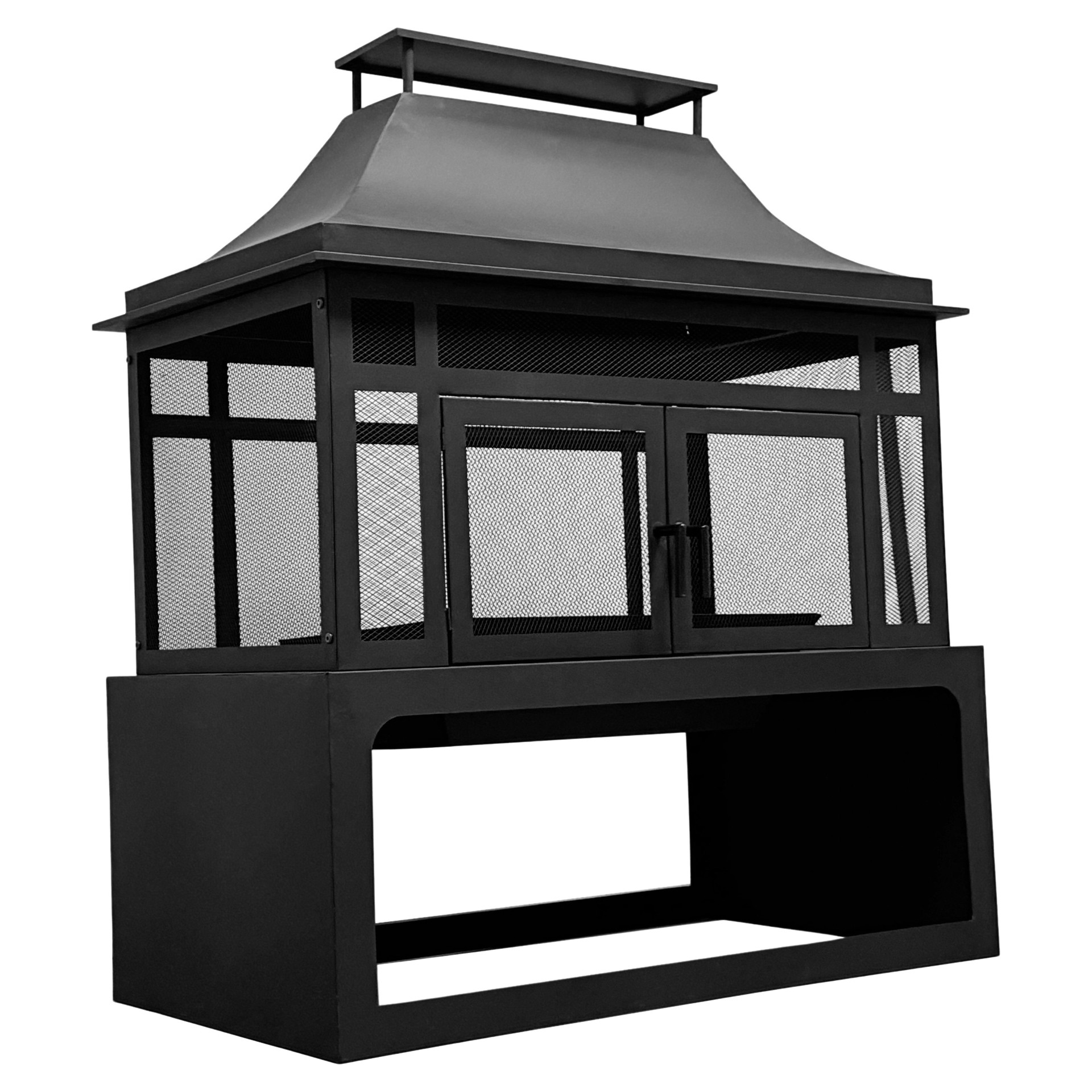 Foyer à bois d'extérieur de 40 po x 45 po Collection Tanguay PZ-VS003N ...