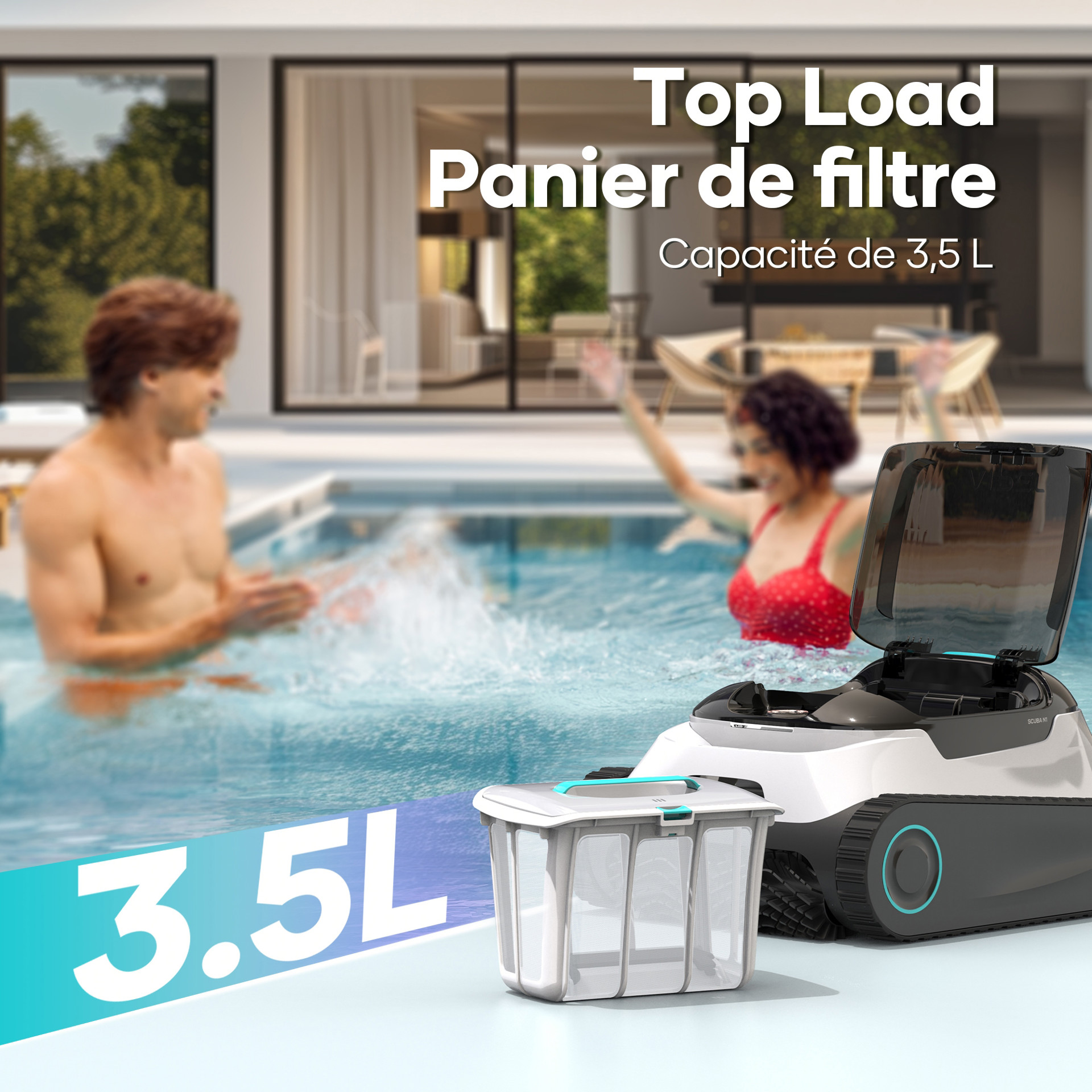 Scuba N1 Plus - Wireless Robotic Pool Cleaner Aiper Intelligent SCUBA ...