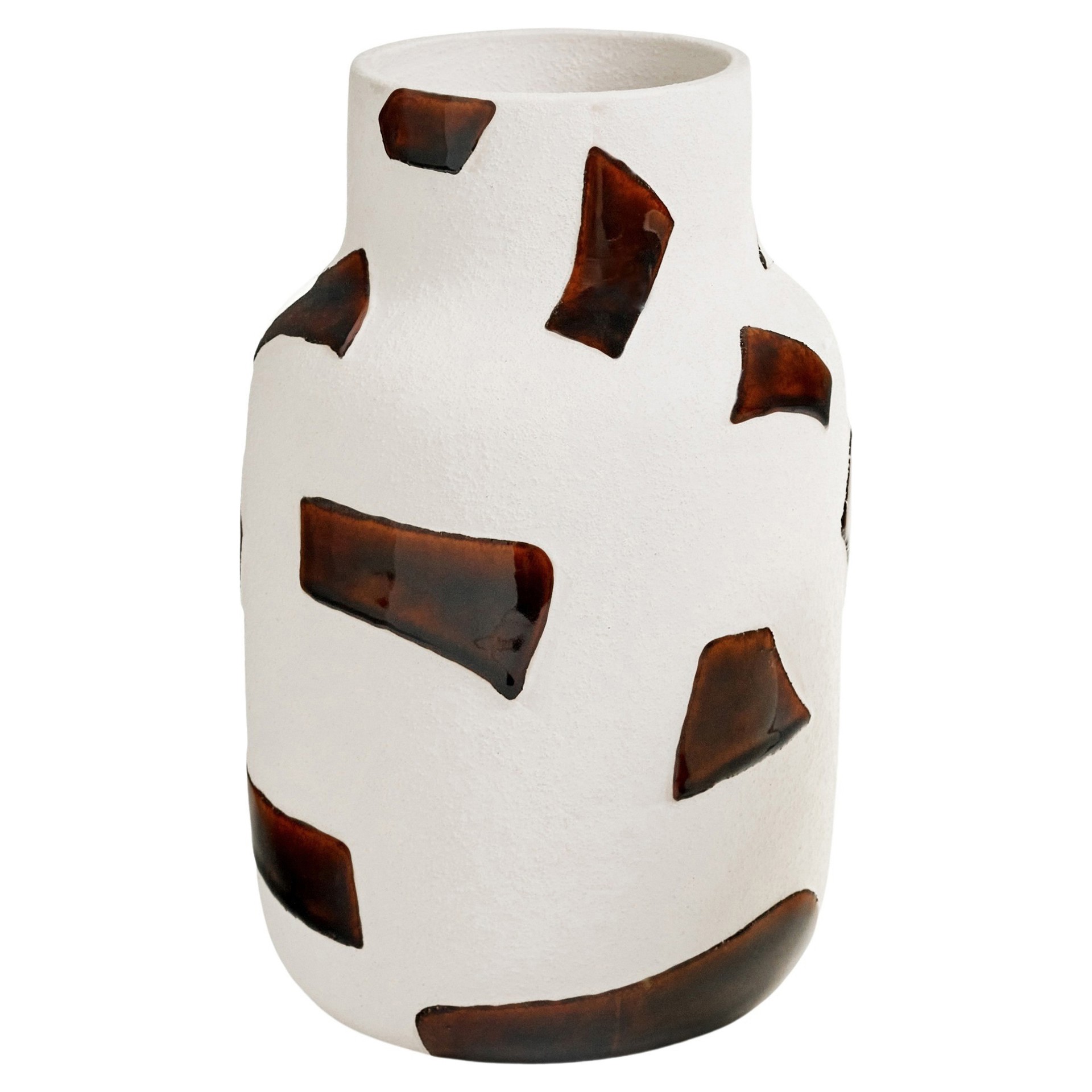 Vase brun terrazo - Grand Collection privée | Tanguay