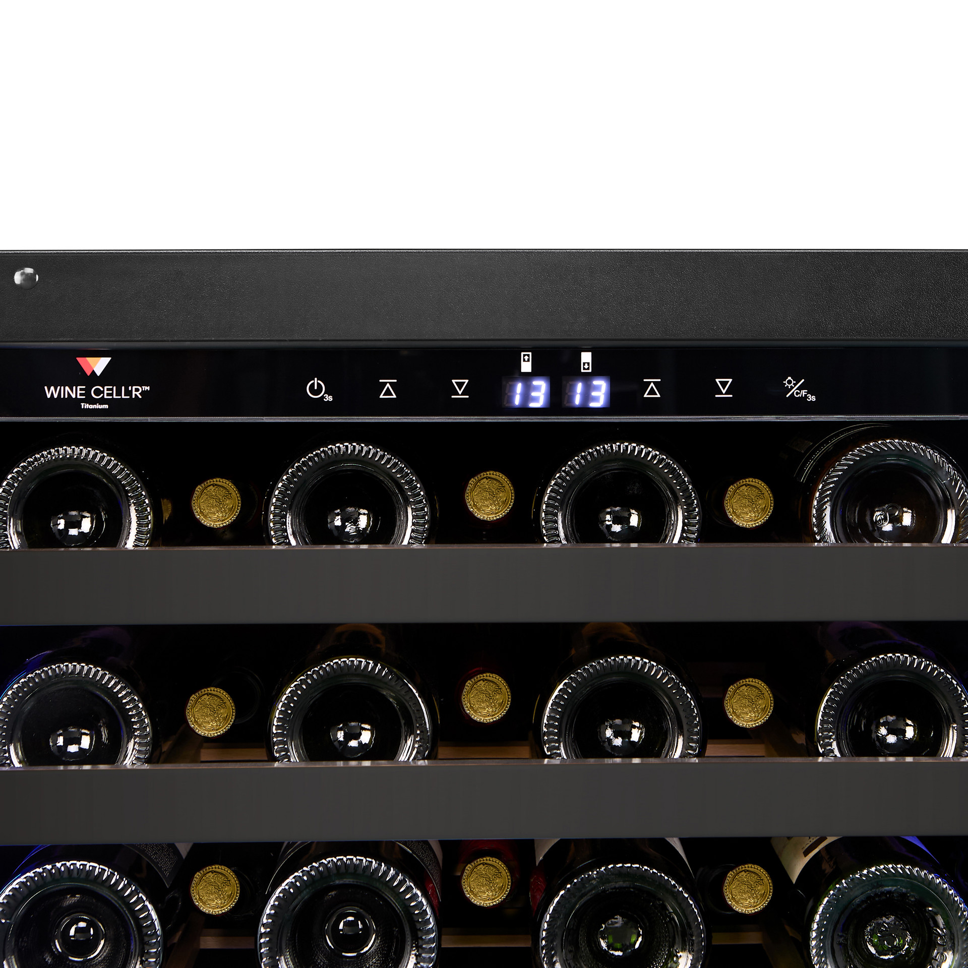 Cellier 46 bouteilles avec 2 zones prêt pour panneau de recouvrement 24 ...