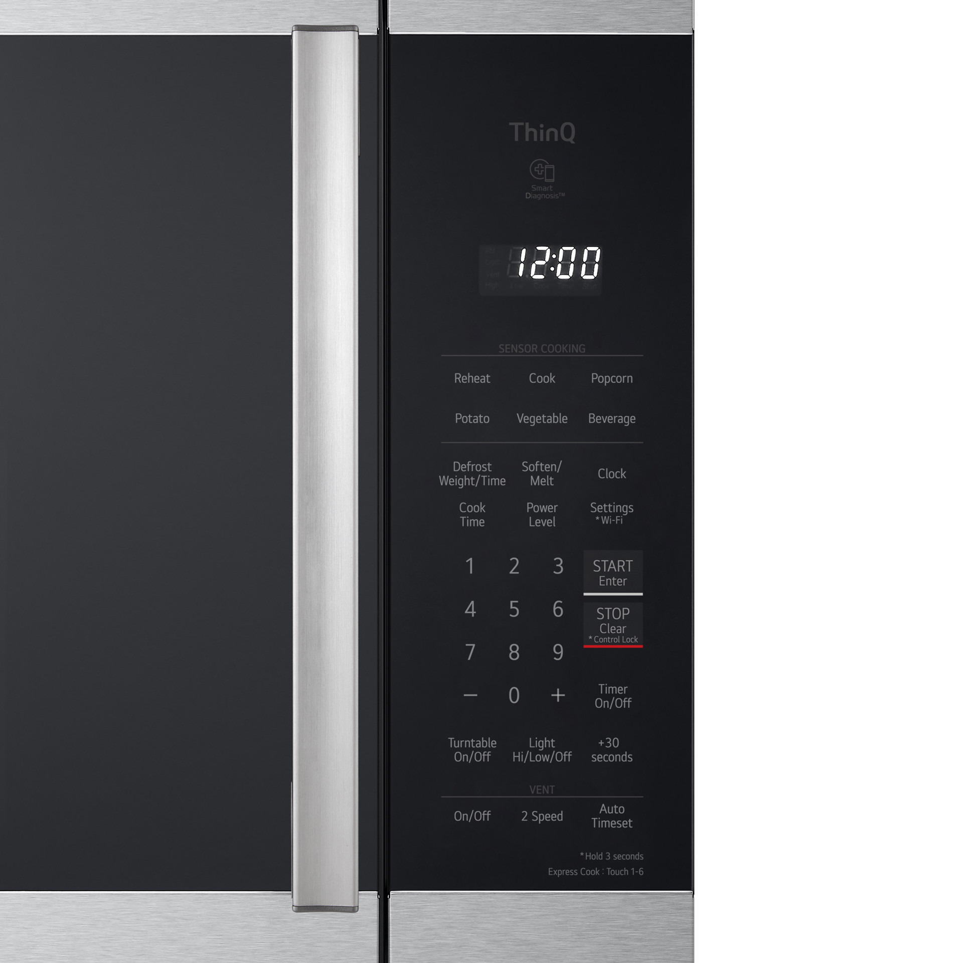 Micro-ondes avec hotte intégrée 1.8 pi3 avec EasyClean LG MVEM1825X | Tanguay