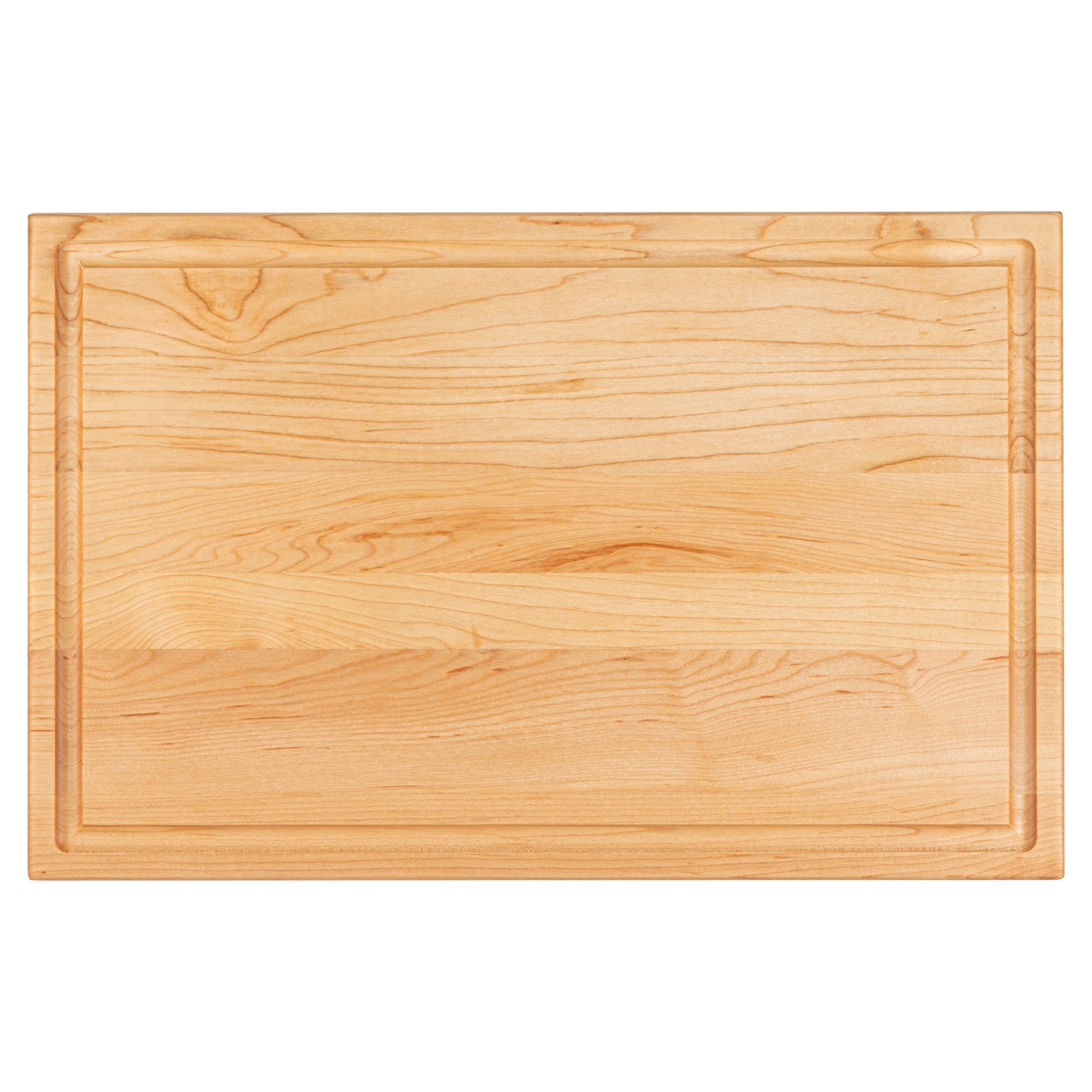 Serving and Cutting Board with Juice Groove - 17 x 11 in, Maple Chop ...