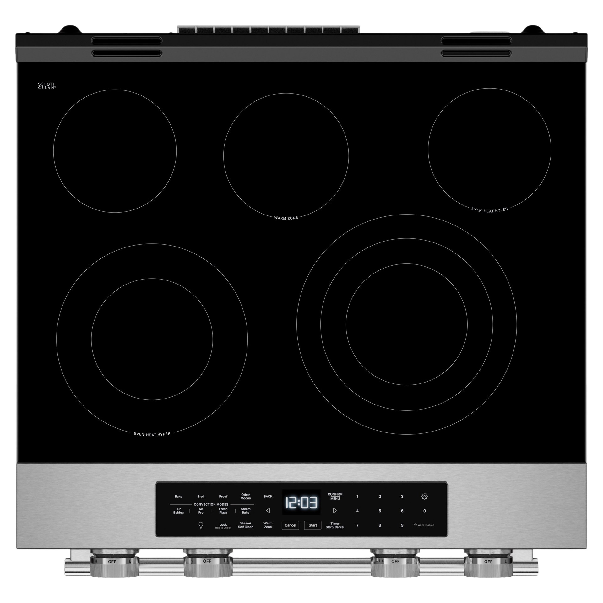 Cuisinière électrique de 30 po 5.3 pi³ avec convection véritable et Air ...