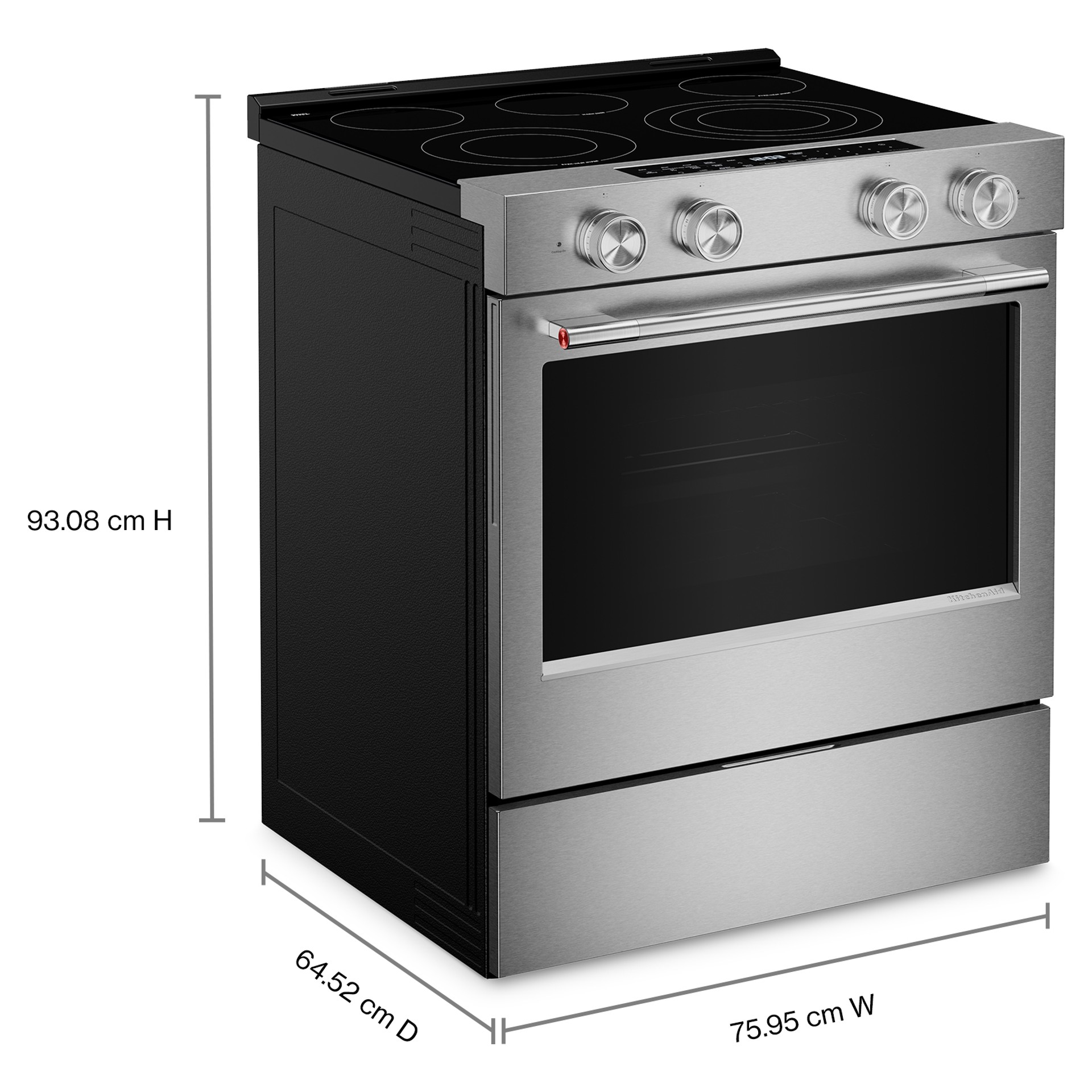 Cuisinière électrique de 30 po 5.3 pi³ avec convection véritable et Air ...