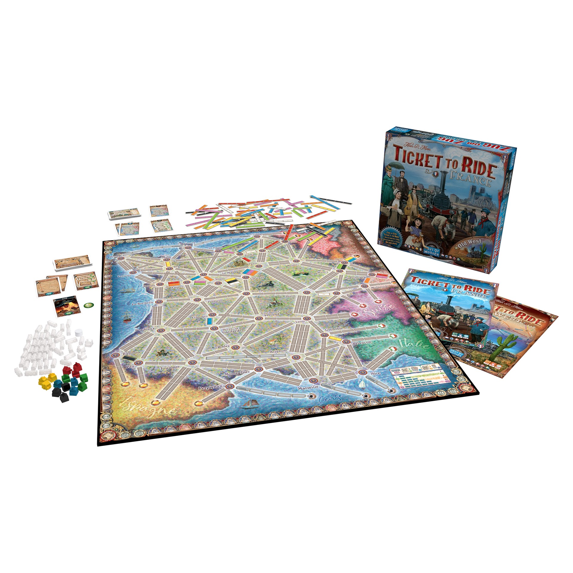 Ticket to ride - Map #6 France/Old West (version anglaise) Asmodee ...