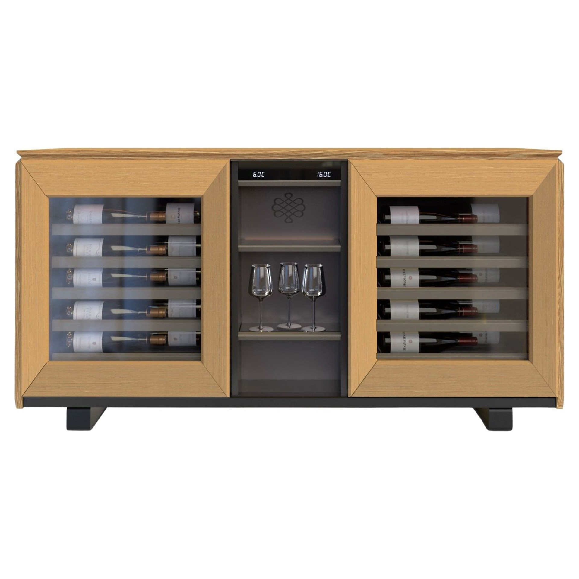 Meuble cellier Harmonie 50 bouteilles EuroCave DHALSCPV | Tanguay