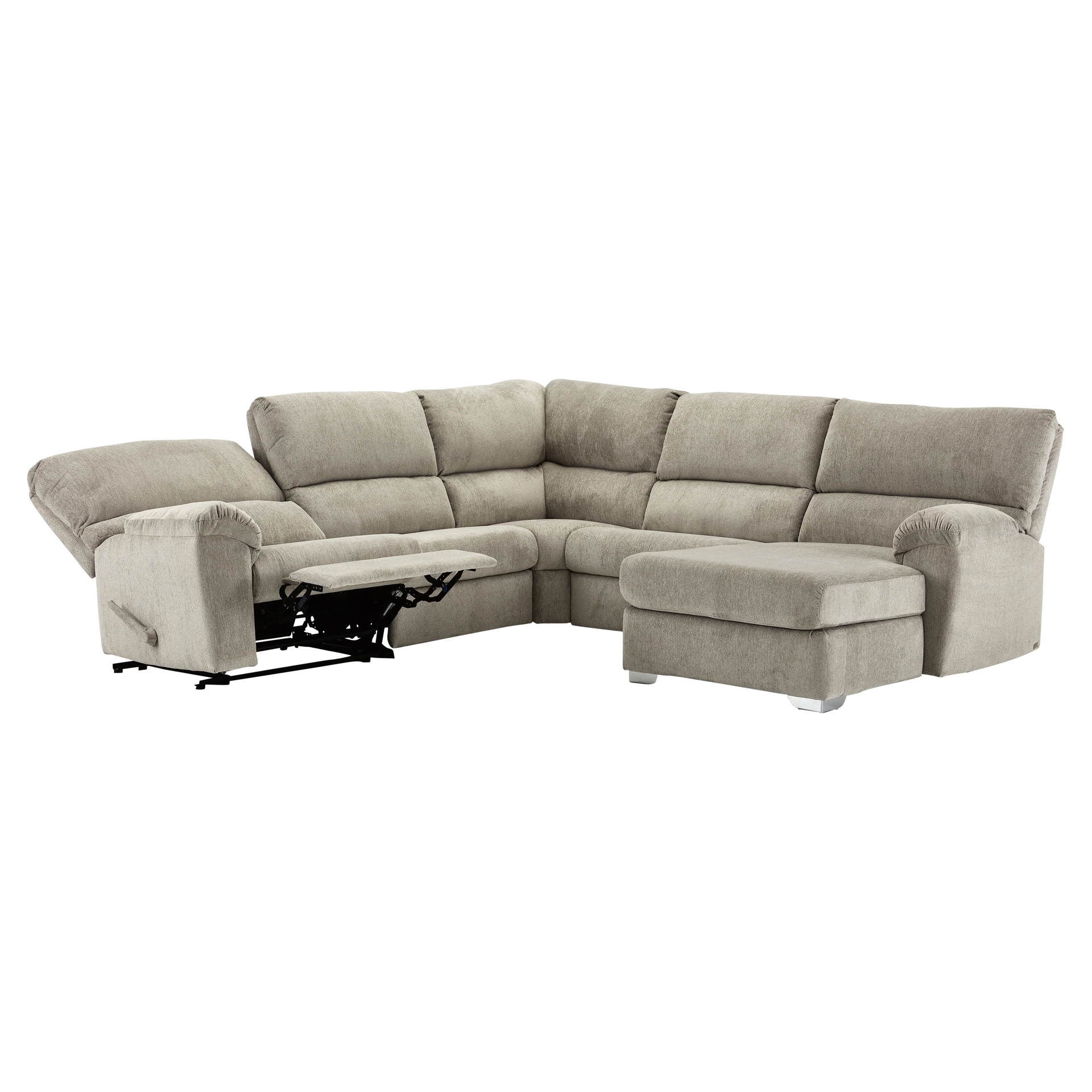 Sectionnel inclinable en tissu 5 mcx Elran *6004-180/480/510/480/290 ...