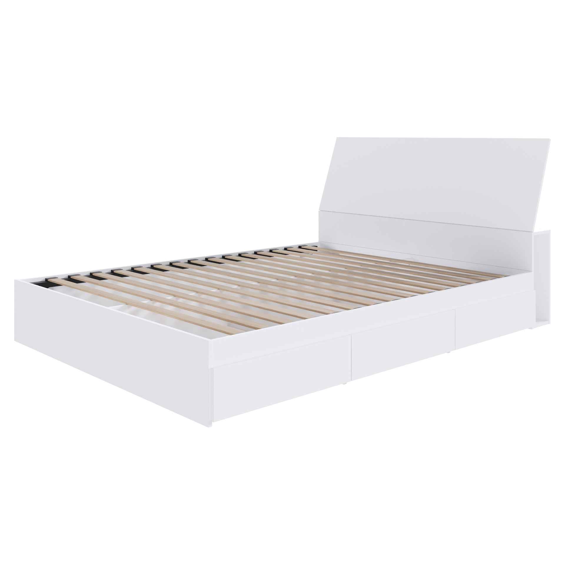 Lit complet avec rangement Grand 2 places Nexera 402146 | Tanguay