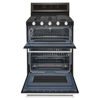 30" Gas Range with Double Convection Oven KitchenAid KFGD500EBS | Tanguay