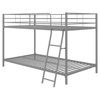 Small Space Junior Twin over Twin Metal Bunk Bed Dorel Home 4234019WE Tanguay