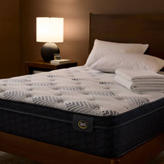 Matelas en mousse gel et ressorts Pierrefonds semi-ferme - Grand Serta ...